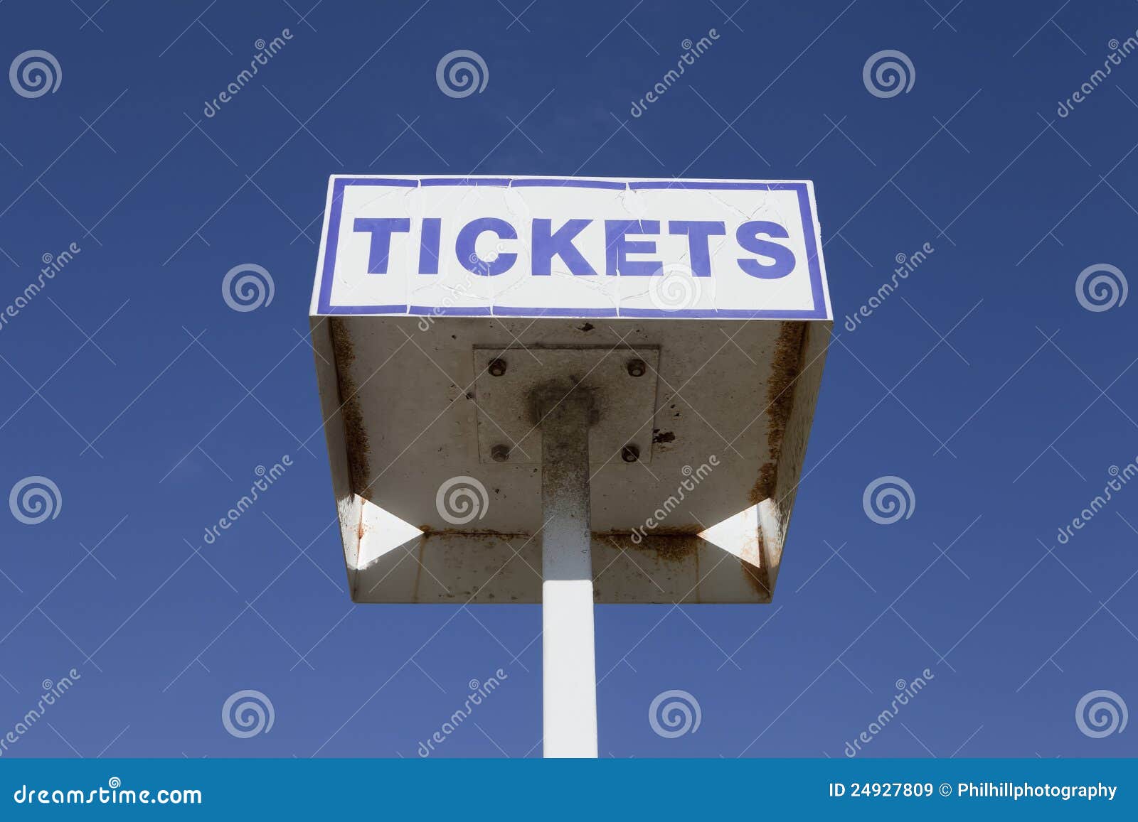 Ticket sign stock image. Image of type, stand, counter - 24927809