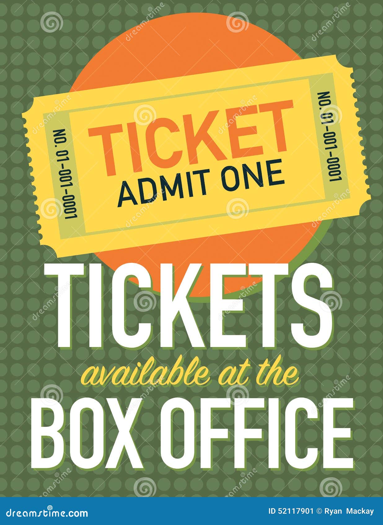 Ticket sign stock illustration. Illustration of green - 52117901