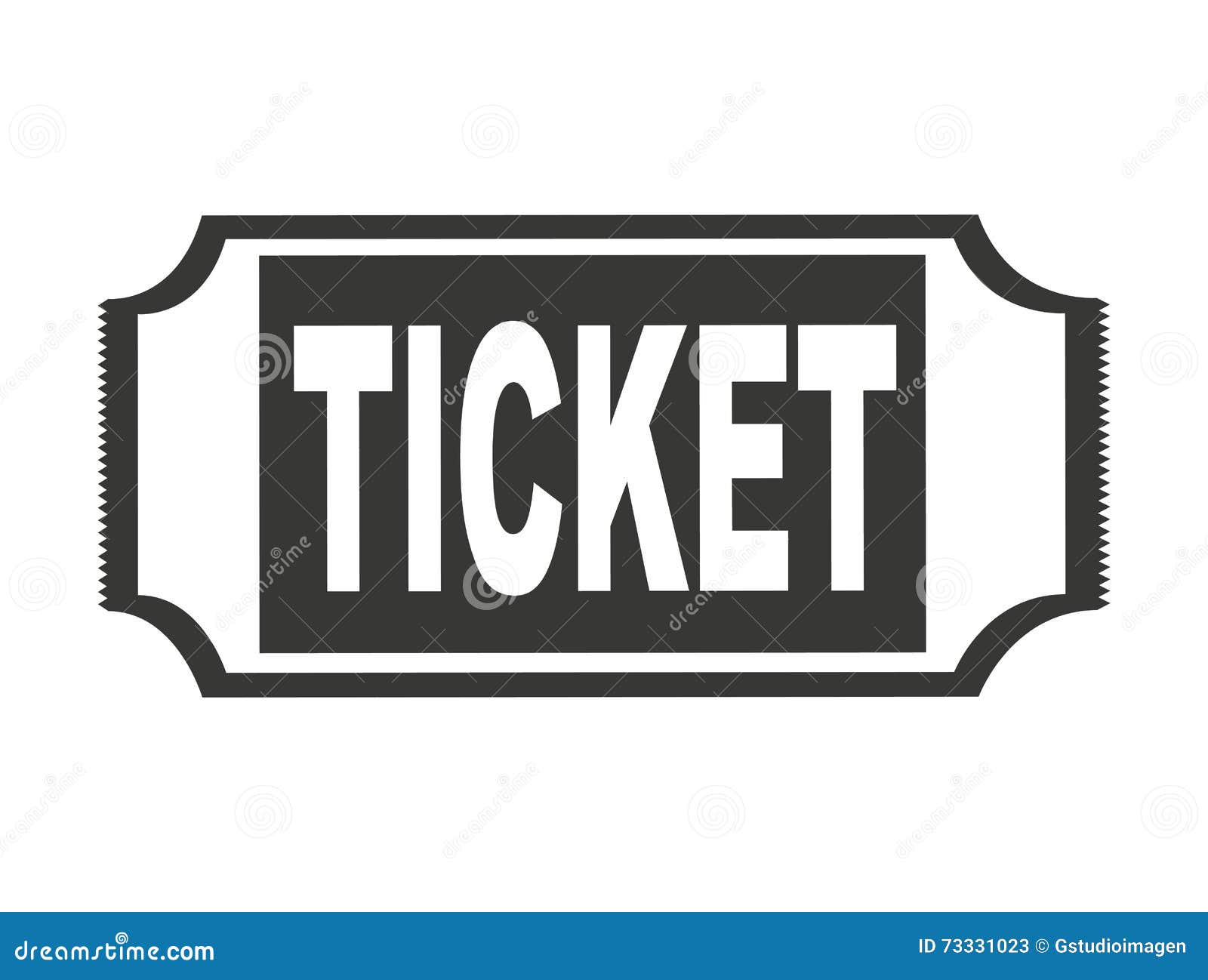 Ticket Stub Isolated Icon Design Stock Illustration - Illustration of ...