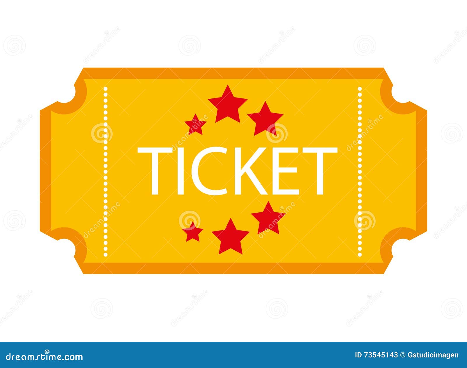 Ticket Stub Isolated Icon Design Stock Illustration - Illustration of ...