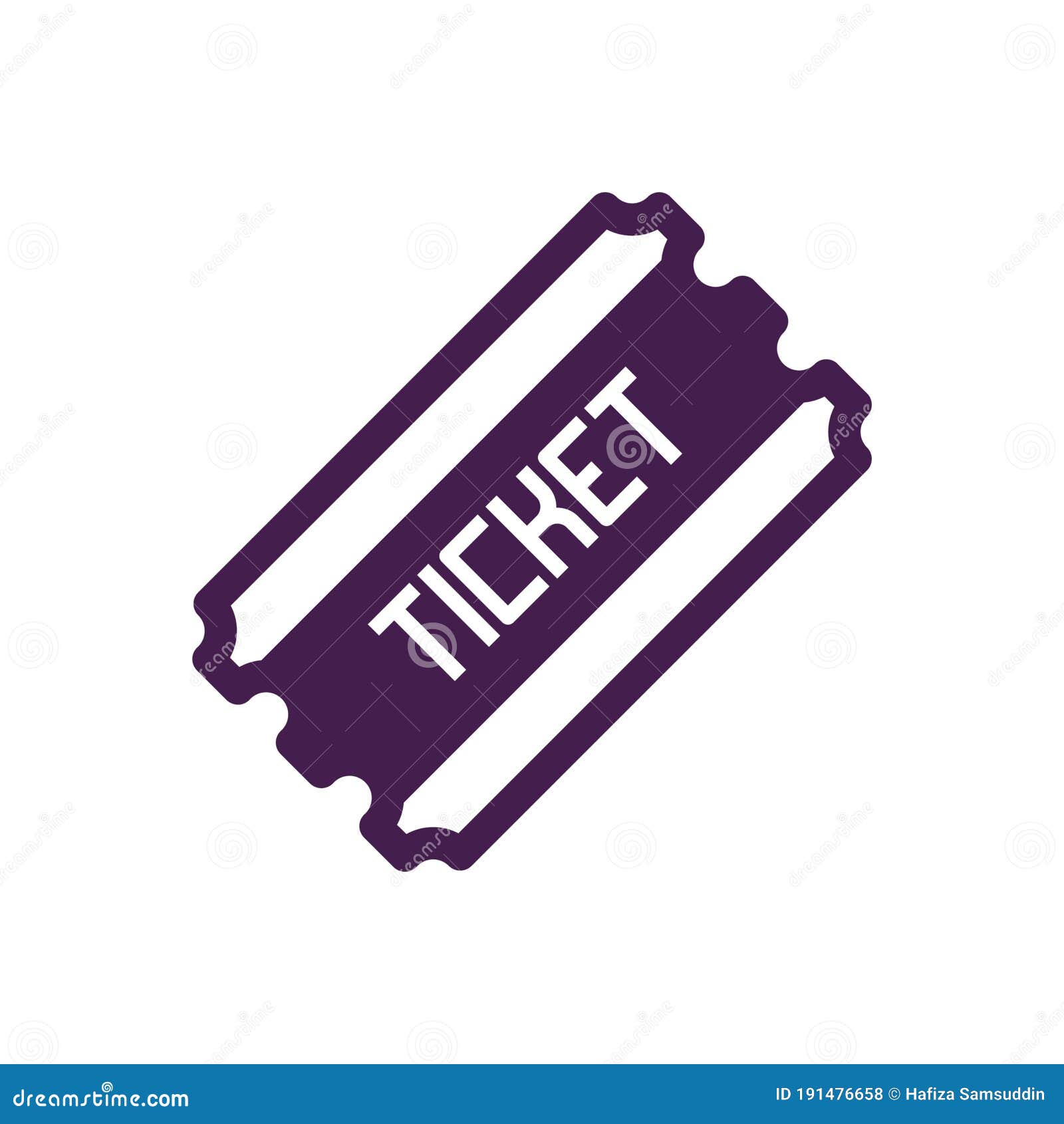 Ticket Stub. Vector Illustration Decorative Design Stock Vector ...