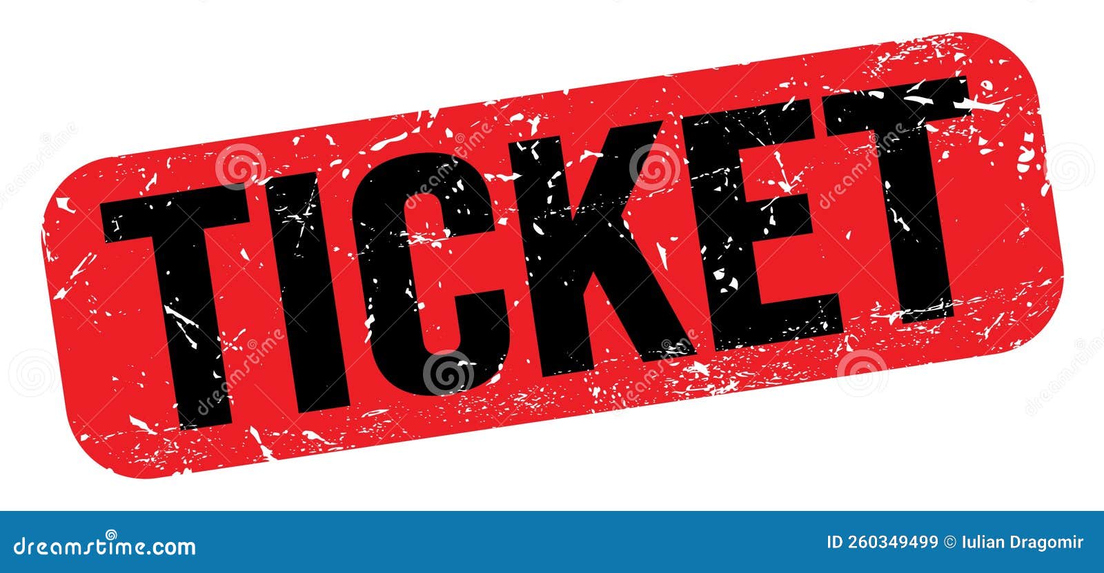 TICKET Text on Red-black Grungy Stamp Sign Stock Illustration ...