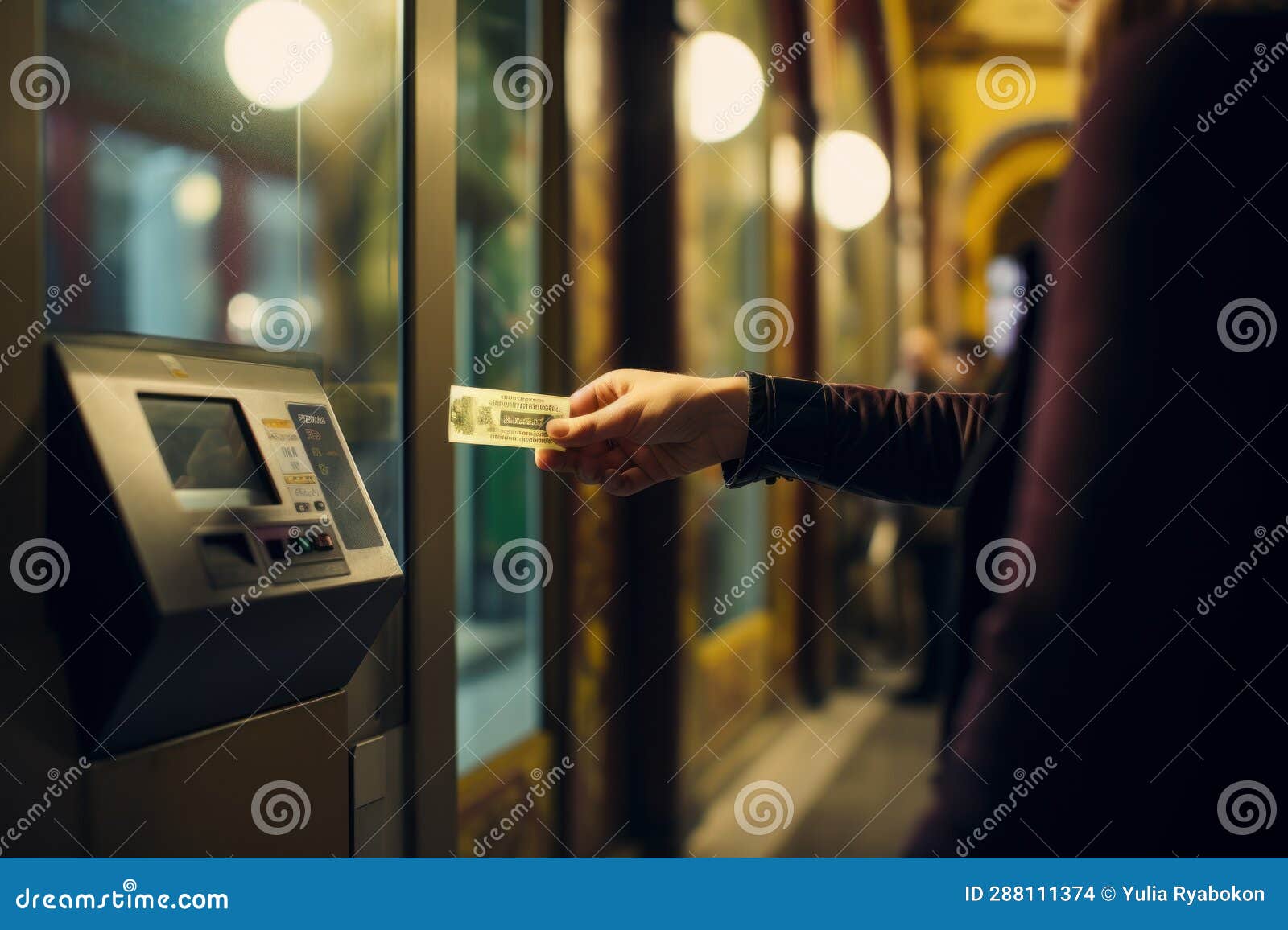 Ticket Touch Retail Pay Railway. Generate Ai Stock Illustration ...