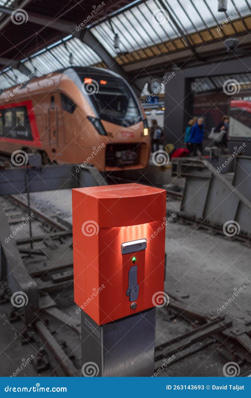 Ticket validation machine editorial stock photo. Image of device ...