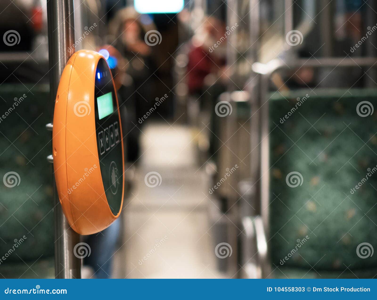 Ticket validation system. stock image. Image of check - 104558303