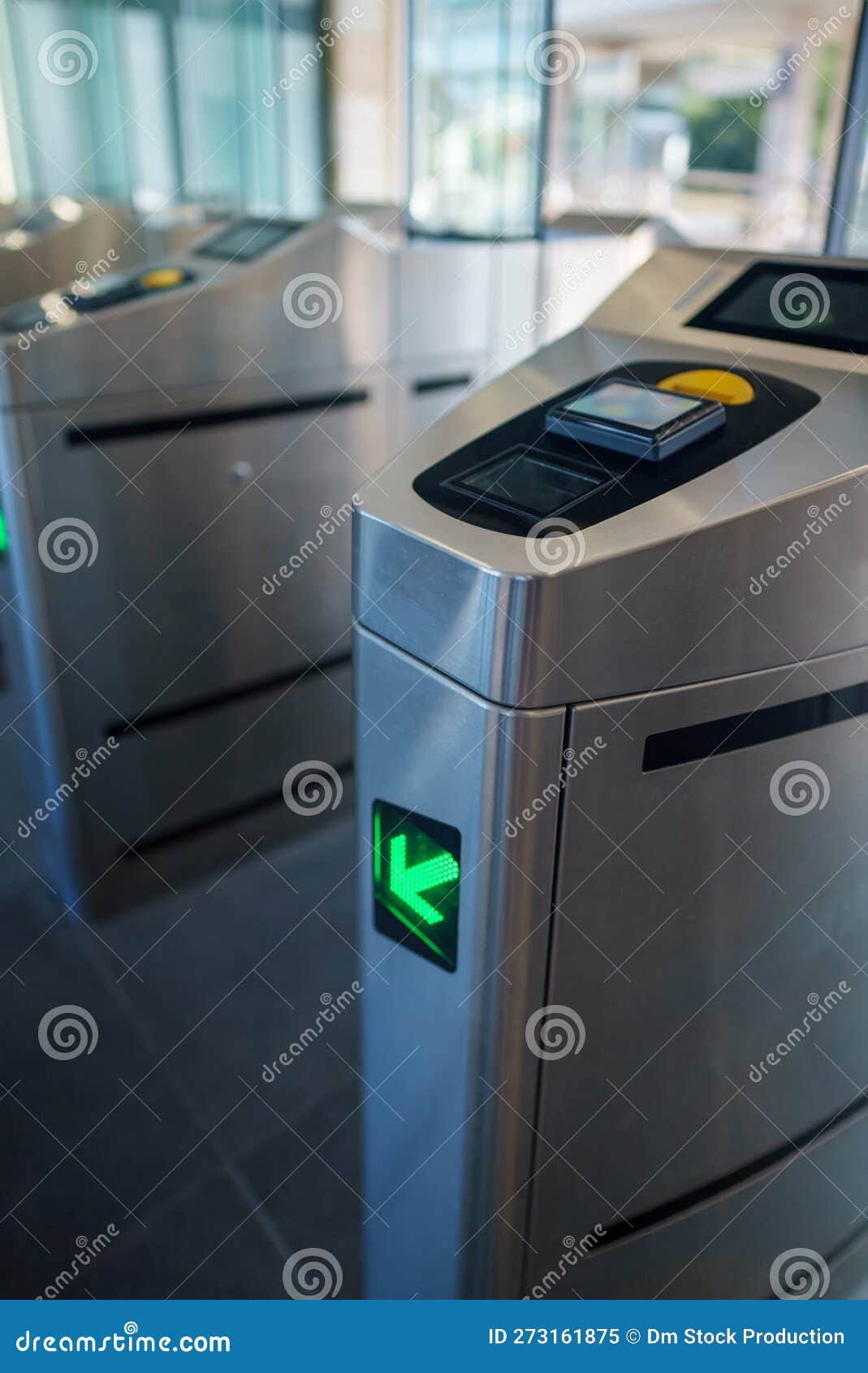 Ticket validator gates editorial image. Image of barrier - 273161875