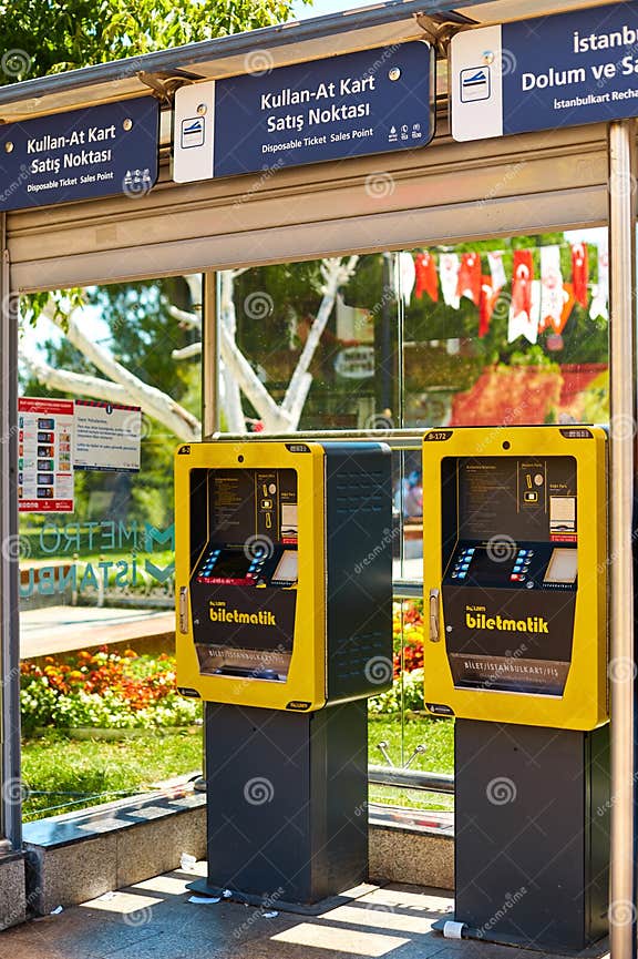 Ticket Vending Machines at a Tram Stop in Istanbul Editorial Stock ... Ticket Vending Machines at a Tram Stop in Istanbul Editorial Stock ...