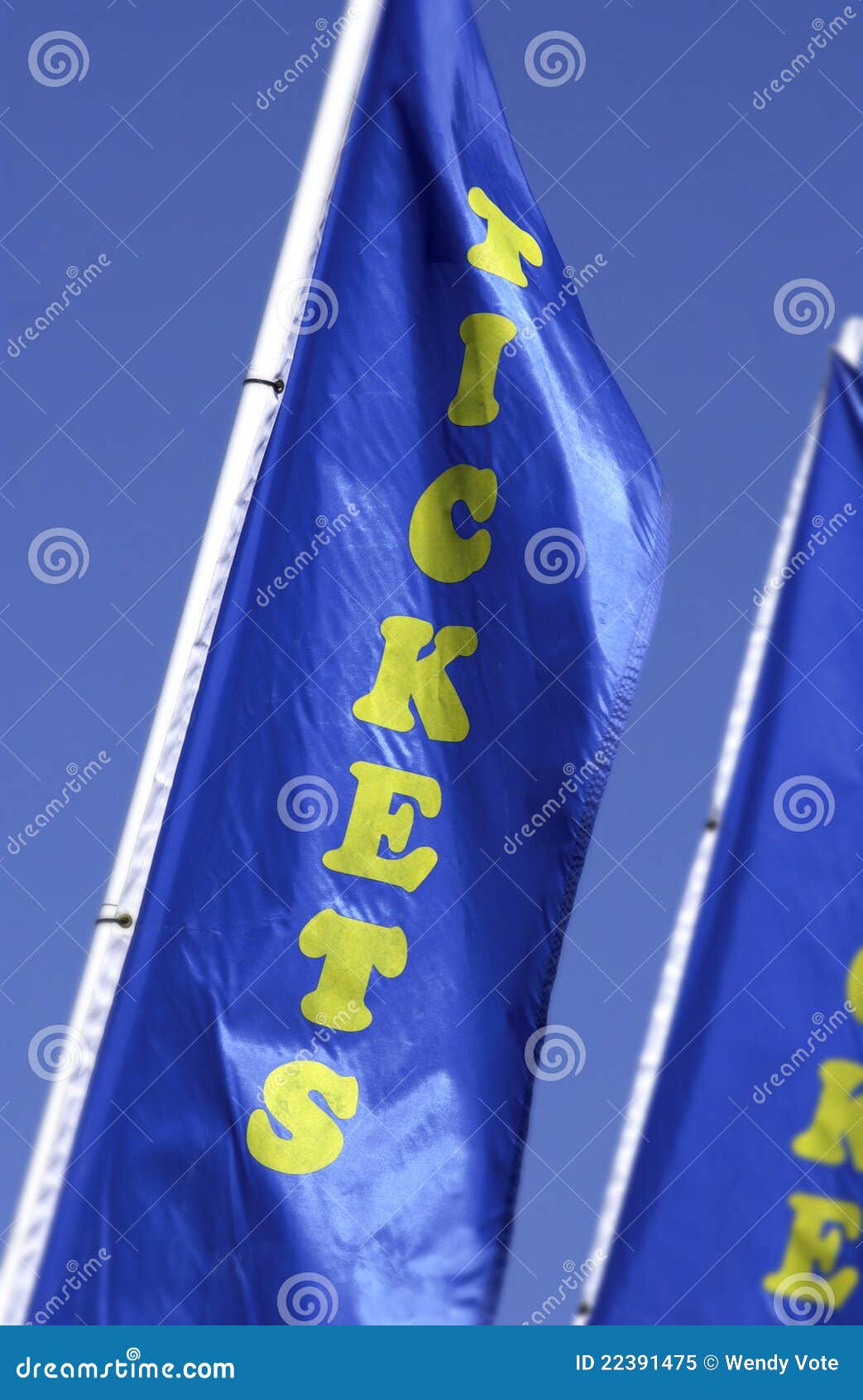Tickets flag stock image. Image of park, ticket, flags - 22391475