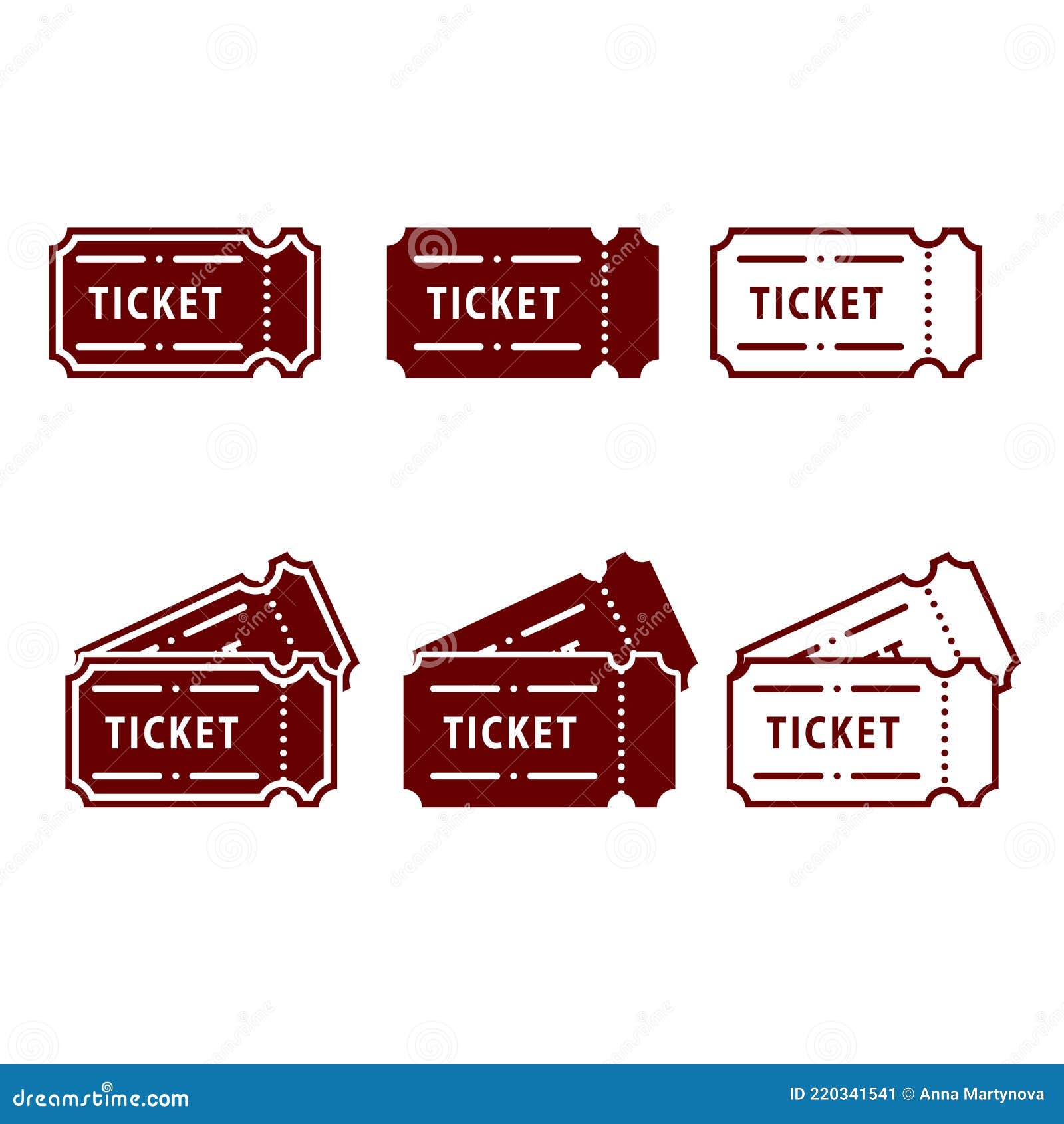 Event tickets vector icons stock vector. Illustration of tickets ...
