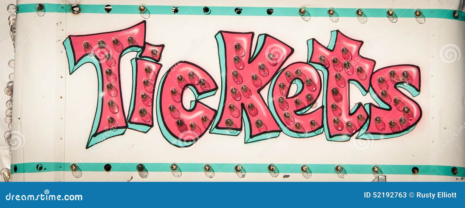 Tickets sign stock image. Image of carnival, fairground - 52192763