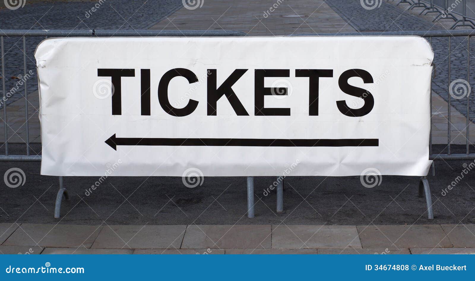 Tickets sign stock photo. Image of admittance, barrier - 34674808