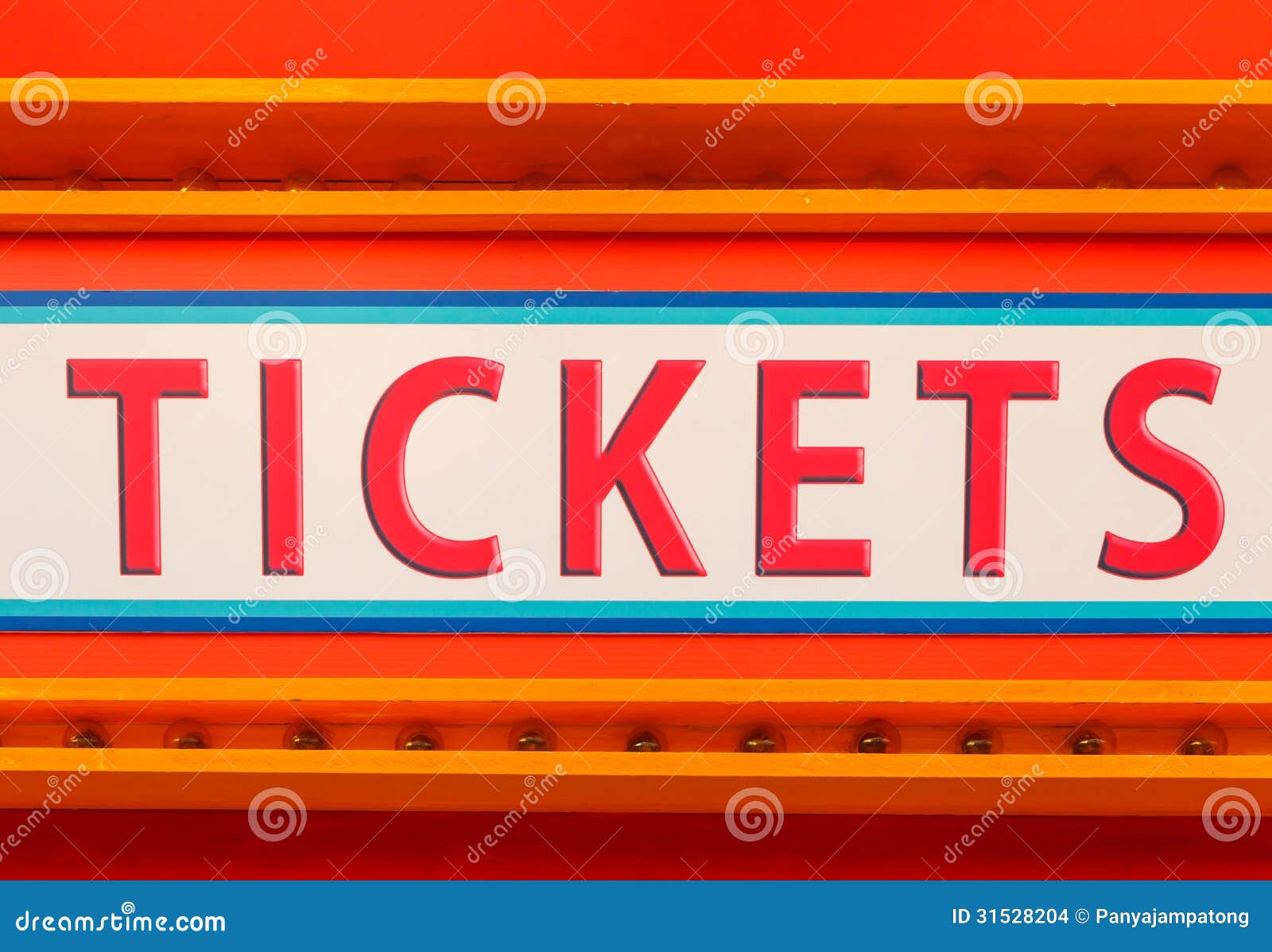 Tickets sign stock photo. Image of entry, letters, lights - 31528204
