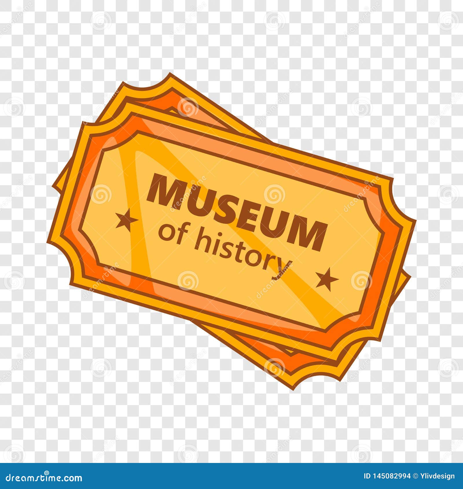 Tickets To the Museum of History Icon Stock Vector - Illustration of ...