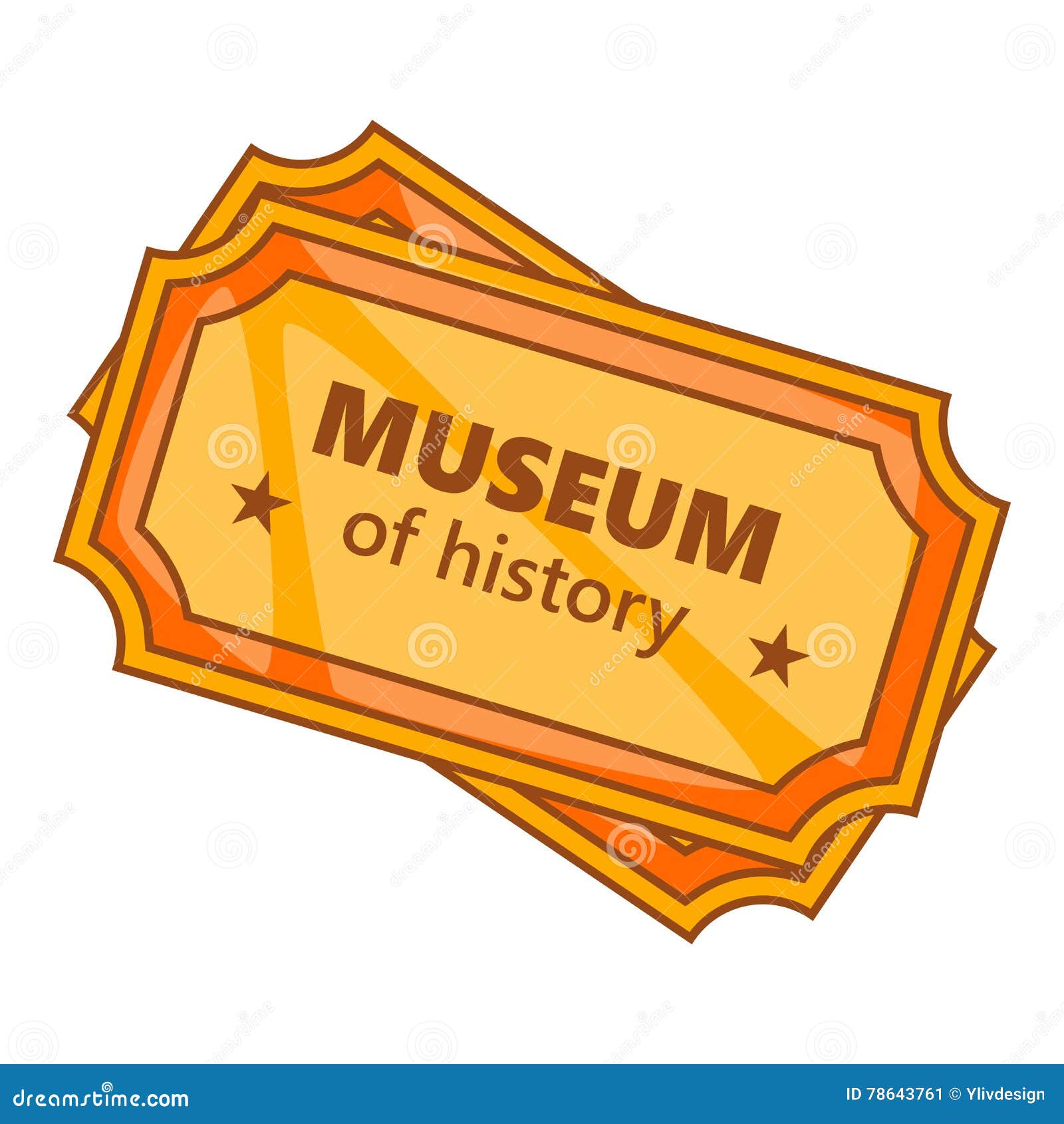 Tickets To the Museum of History Icon Stock Vector - Illustration of ...