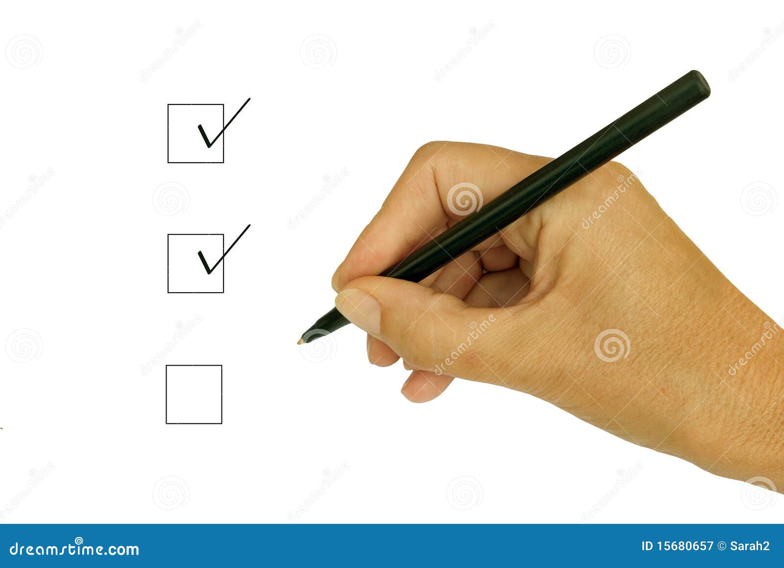 Ticking the right boxes stock image. Image of concept - 15680657