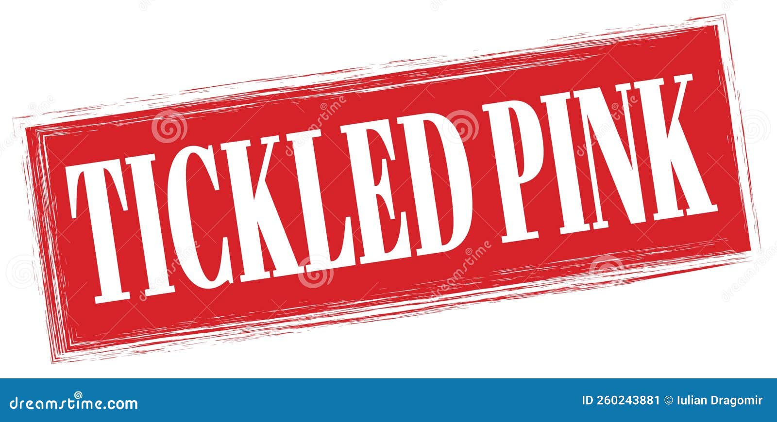TICKLED PINK Text Written on Red Stamp Sign Stock Illustration ...