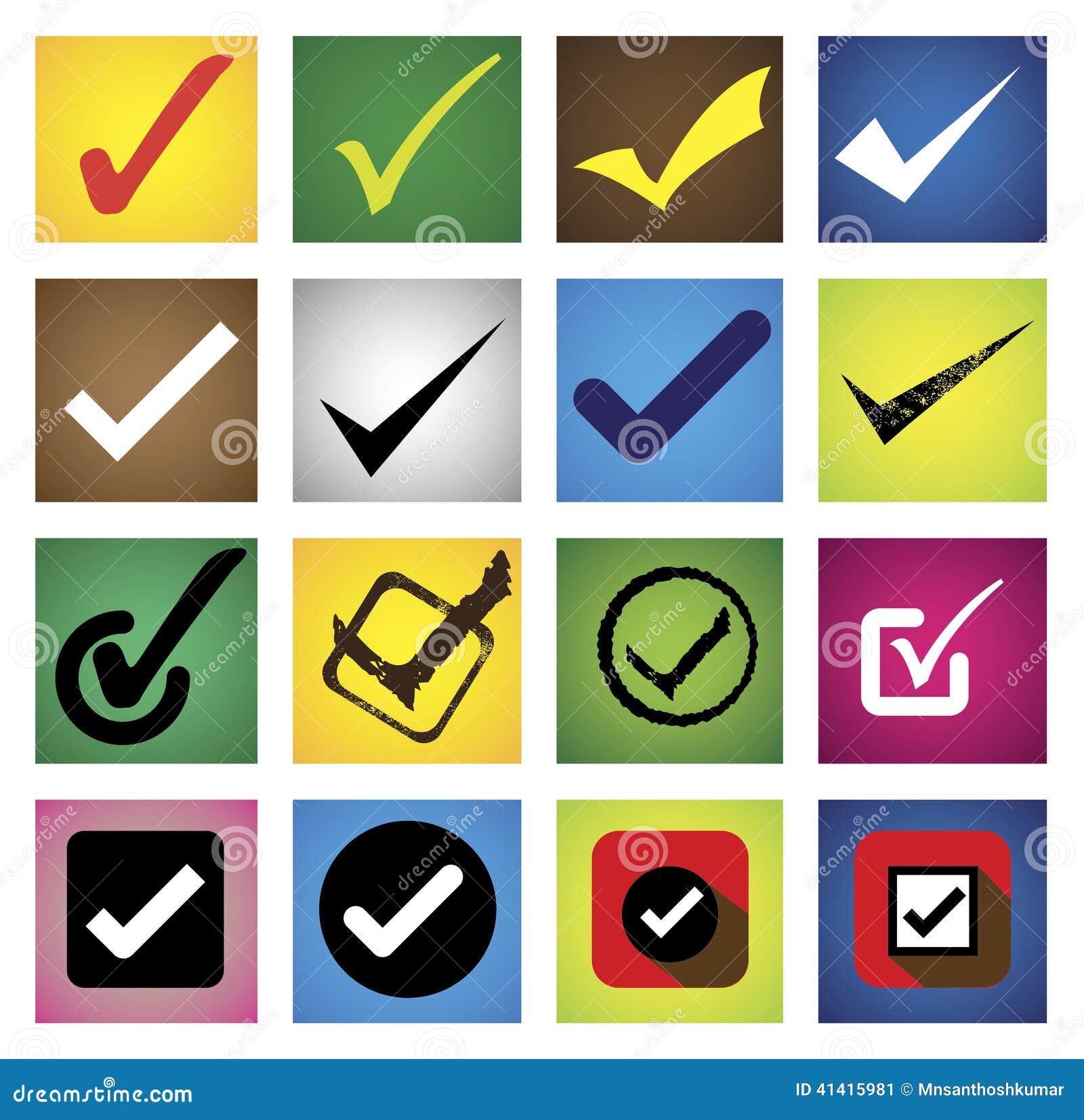 Tickmark, Marca De Cotejo, Marca Correcta, Opción Correcta - Vector Los ...