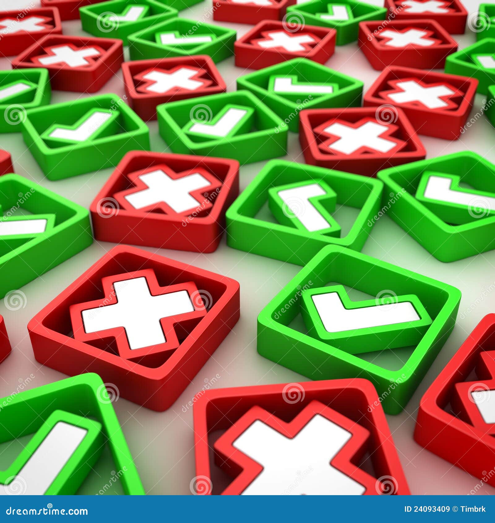 Ticks and Crosses Background Stock Illustration - Illustration of ...