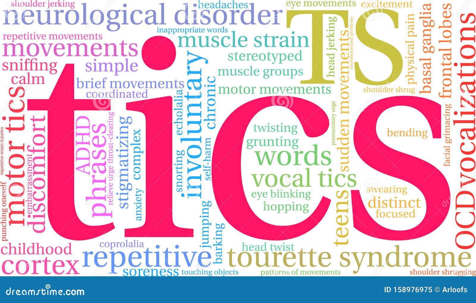 Tourettes Syndrome And Destruction Of Health And Life - Symbolized By ...