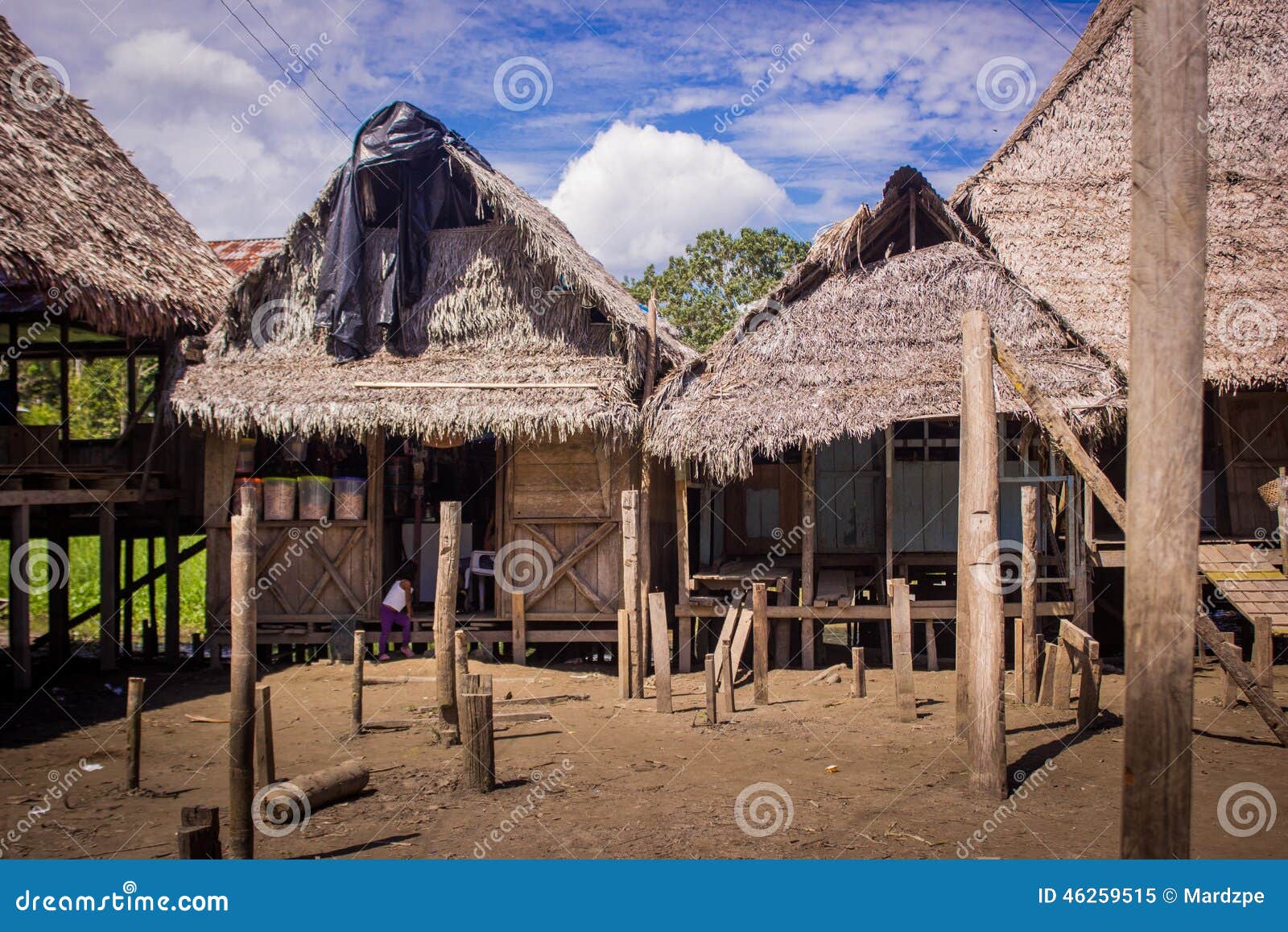 Ticuna Wild Native Reserve at Amazon River Editorial Image - Image of ...