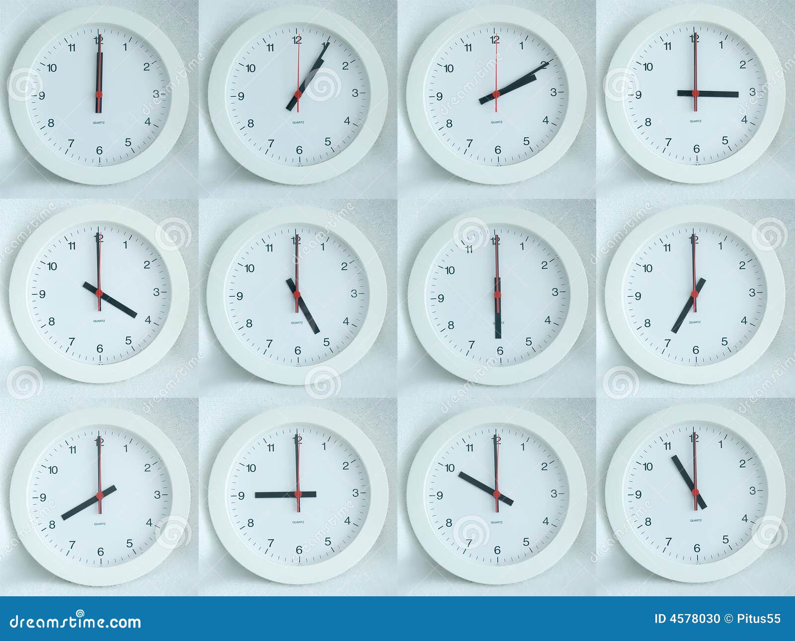 Tid arkivfoto. Bild av svart, timme, runt, klockor, minut - 4578030