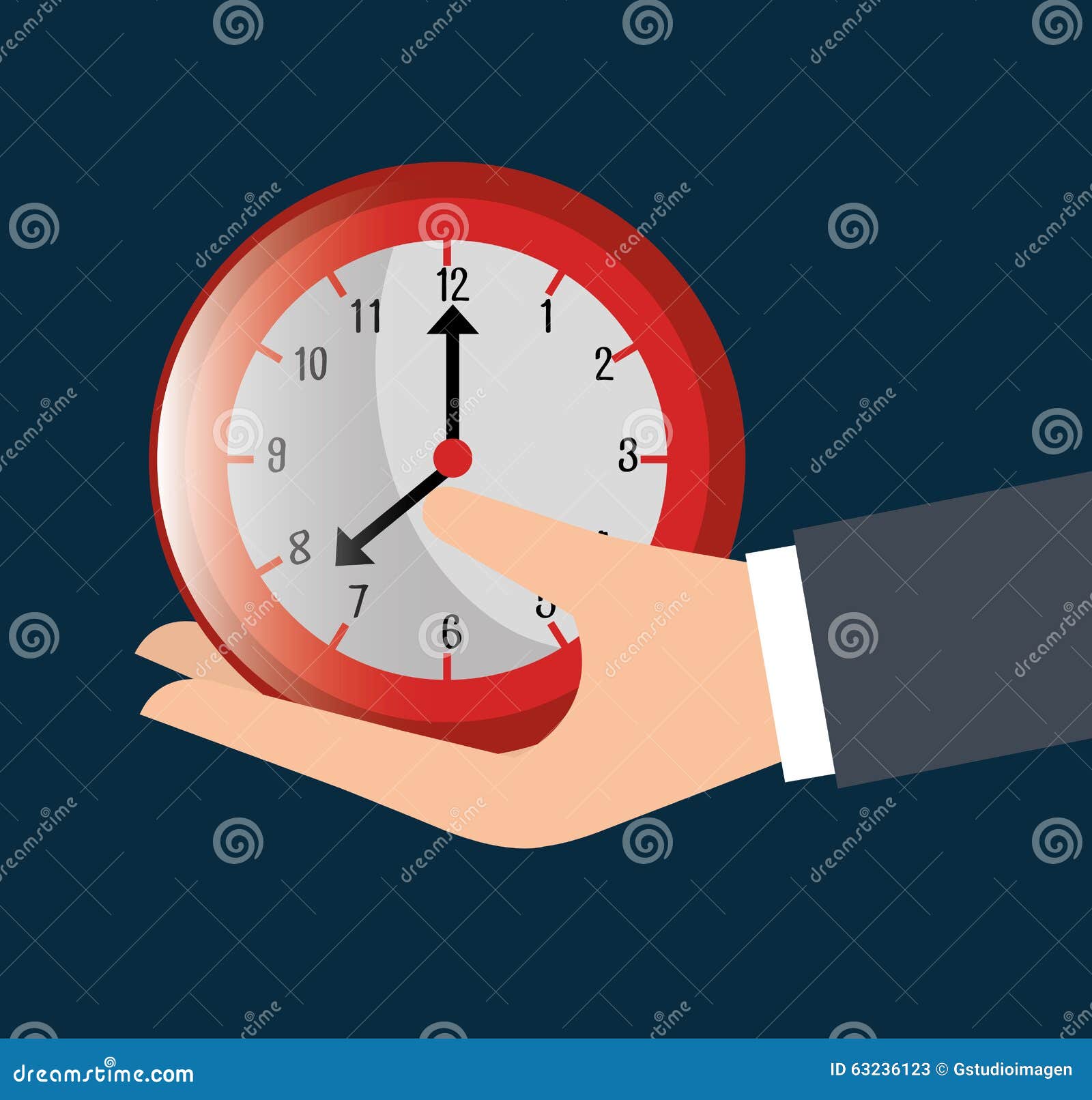 Tid klocka, klockasymbol stock illustrationer. Illustration av ...
