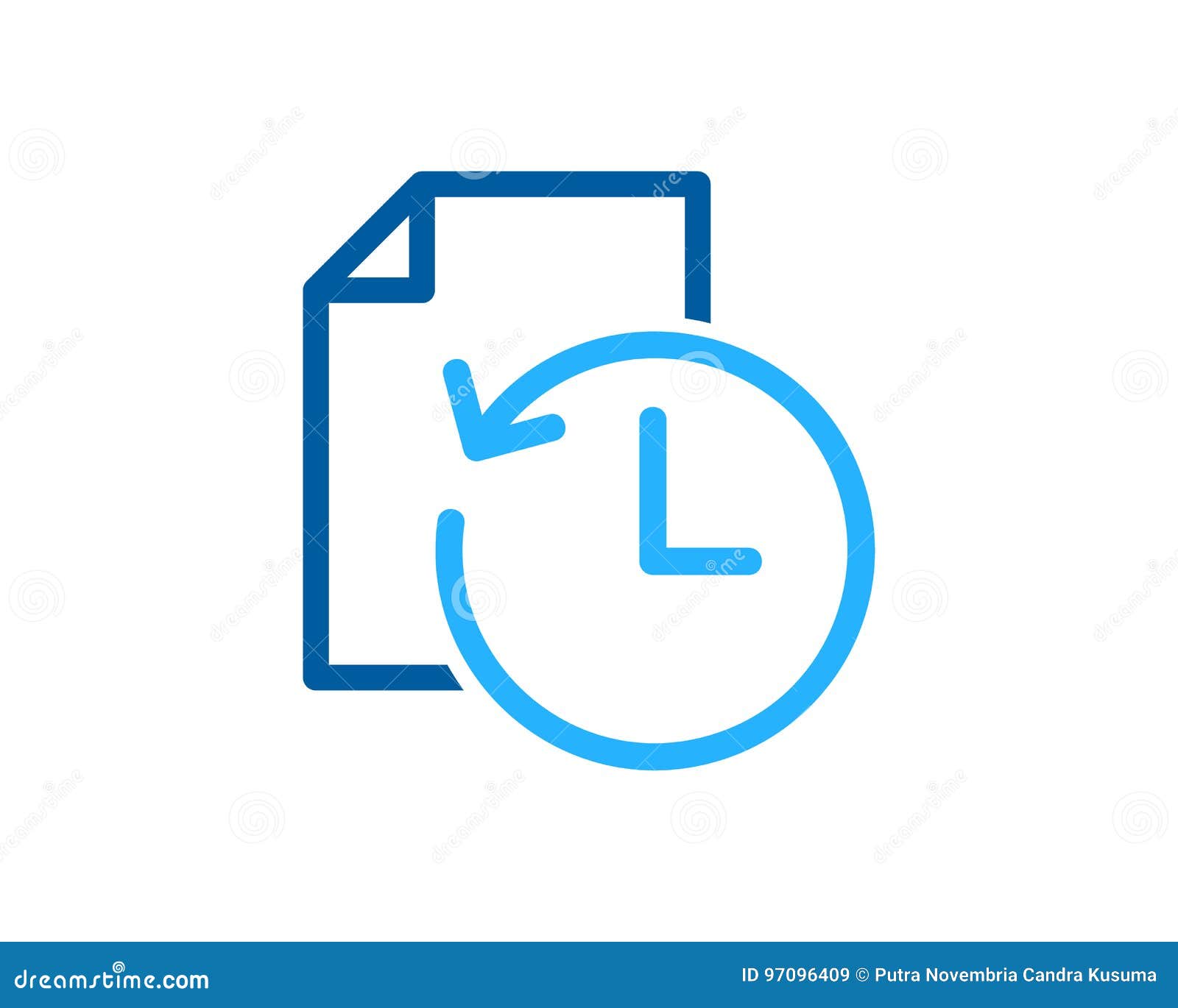 Tid Rapportsymbol Logo Design Element Vektor Illustrationer ...