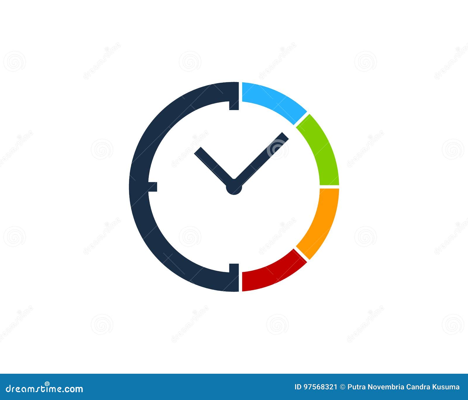 Tid Symbol Logo Design Element Vektor Illustrationer - Illustration av ...