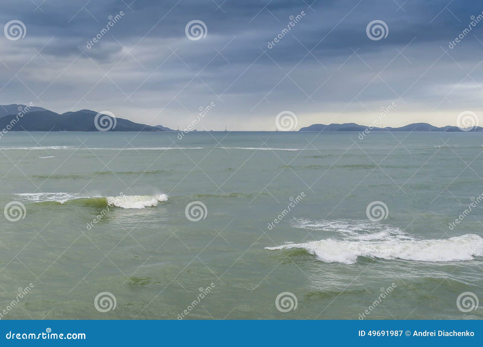 Tidal bore stock image. Image of blue, shore, summer - 49691987