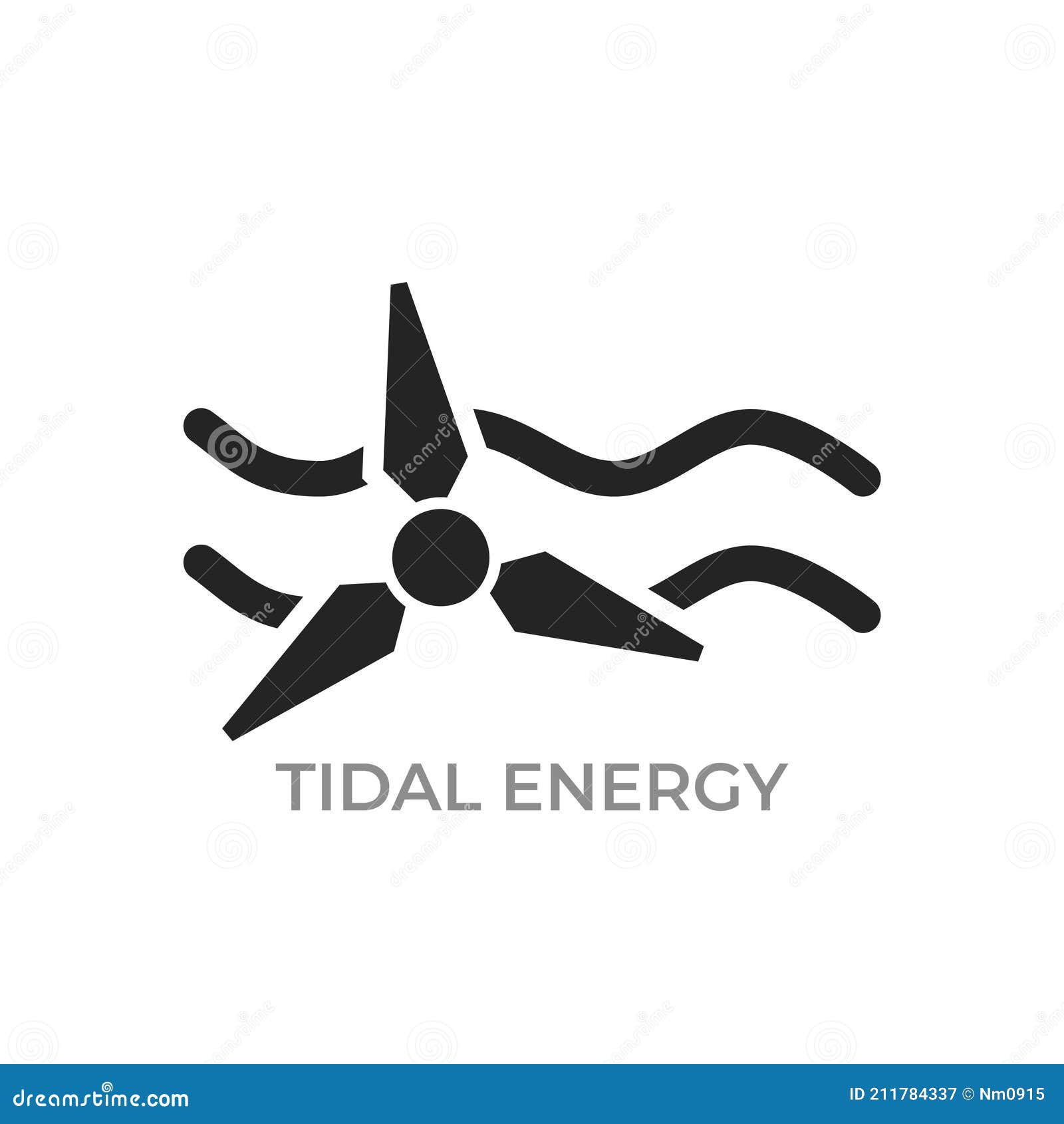 Tidal Energy Icon. Environment, Alternative, Sustainable and Renewable ...