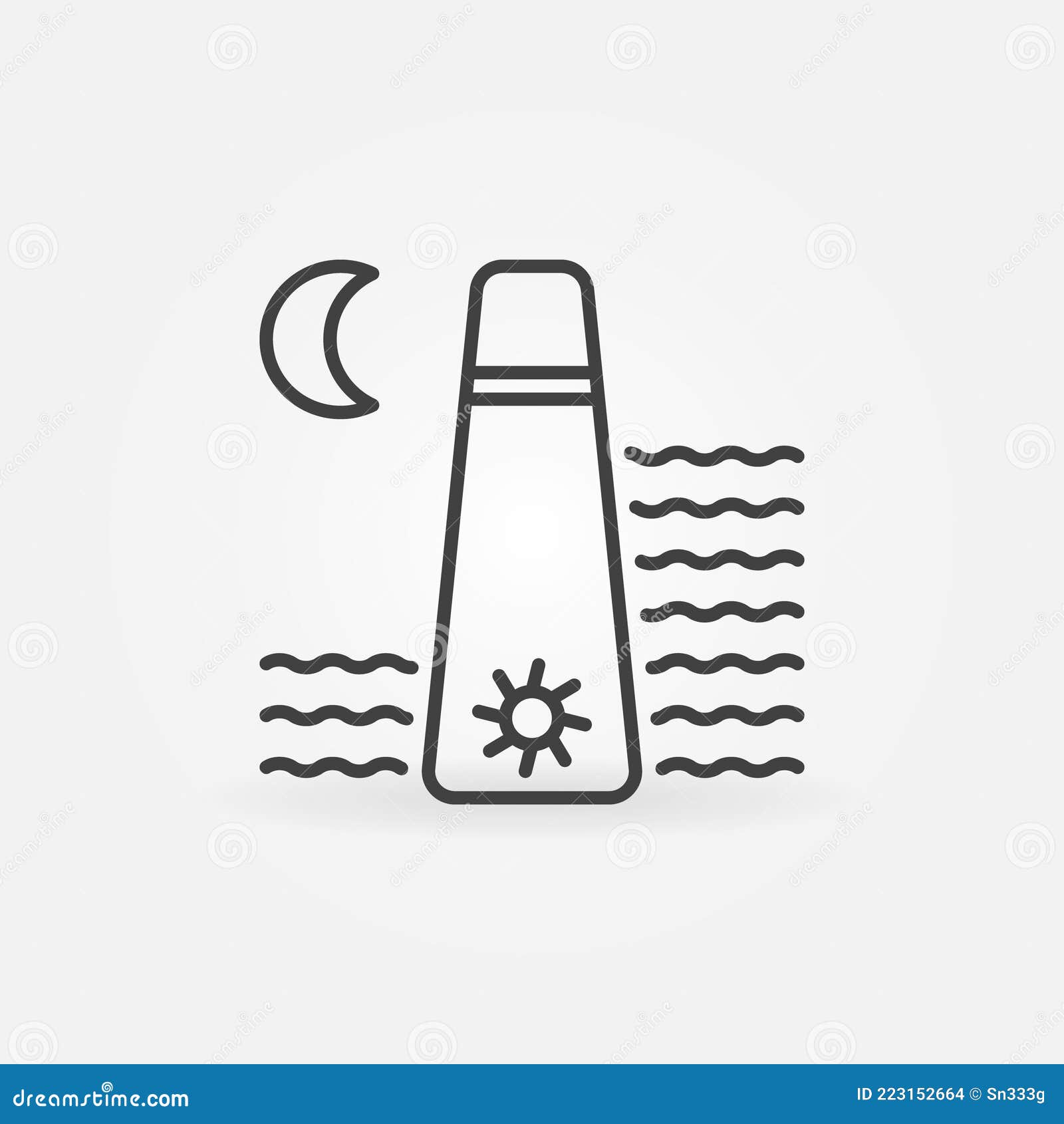 Tidal Energy Outline Vector Concept Icon or Symbol Stock Vector ...