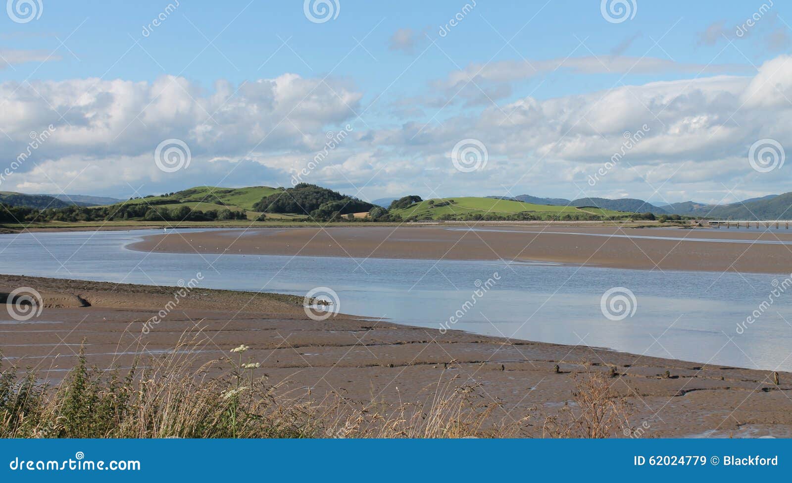 Tidal Estuary England Cumbria Stock Image - Image of estuary, tide ...