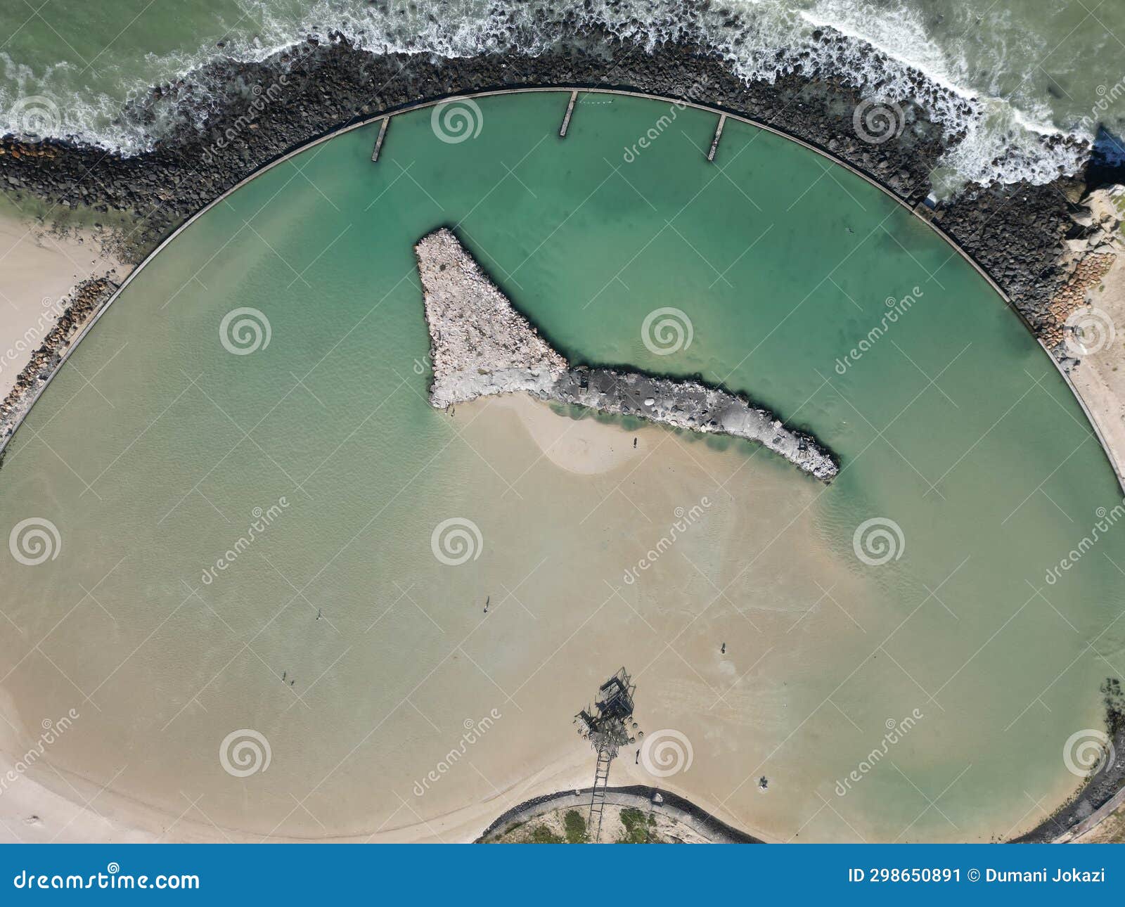 Tidal Pool Monwabisi Beach Rocks Ocean Beach Stock Image - Image of ...