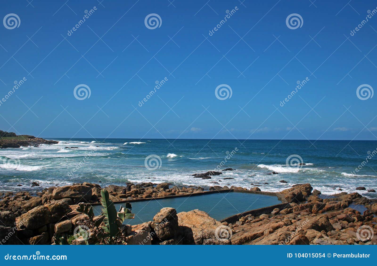 TIDAL POOL in the OCEAN stock photo. Image of aqua, rolling - 104015054