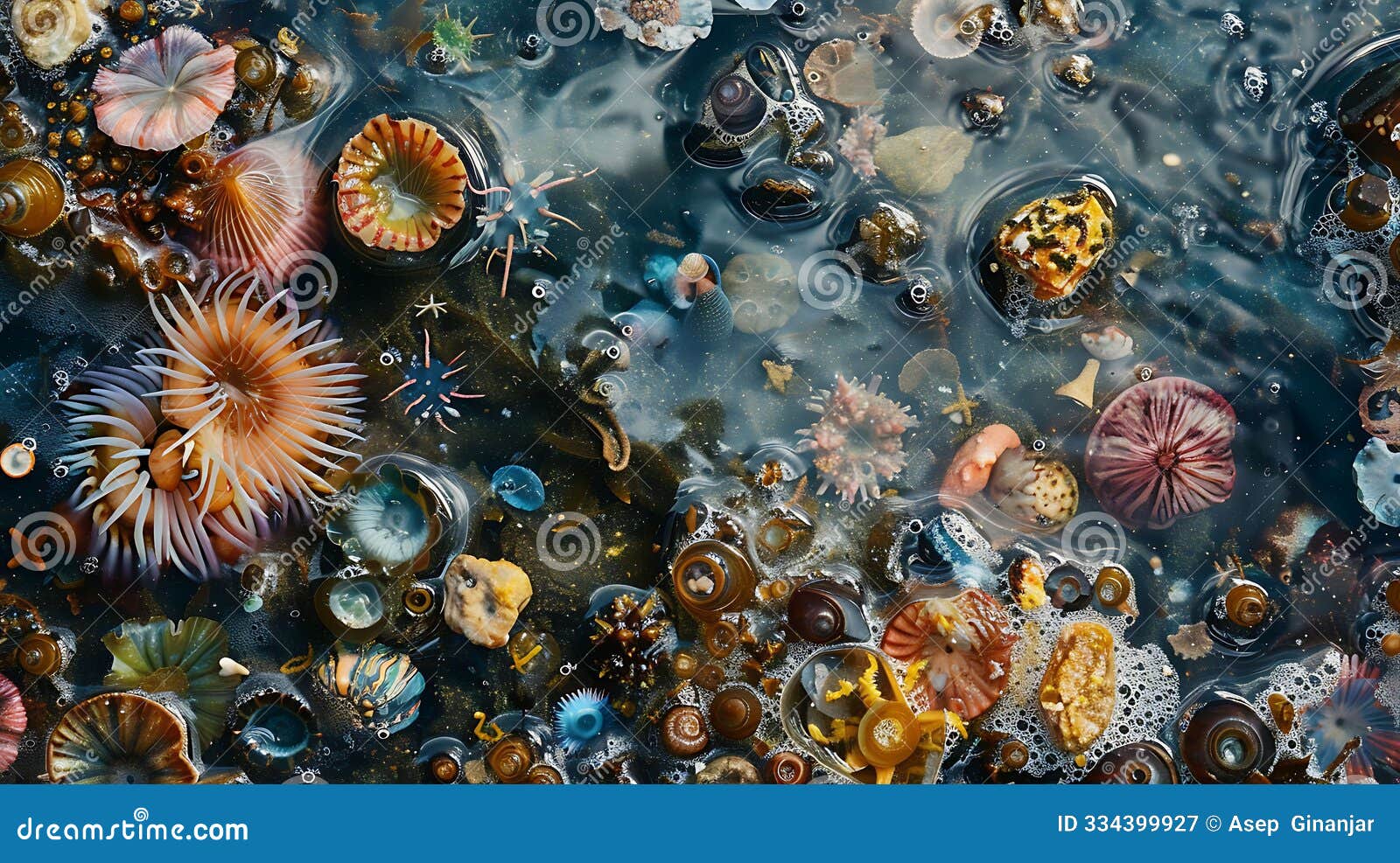 A Small Intertidal Pool Of Standing Water. Royalty-Free Stock ...