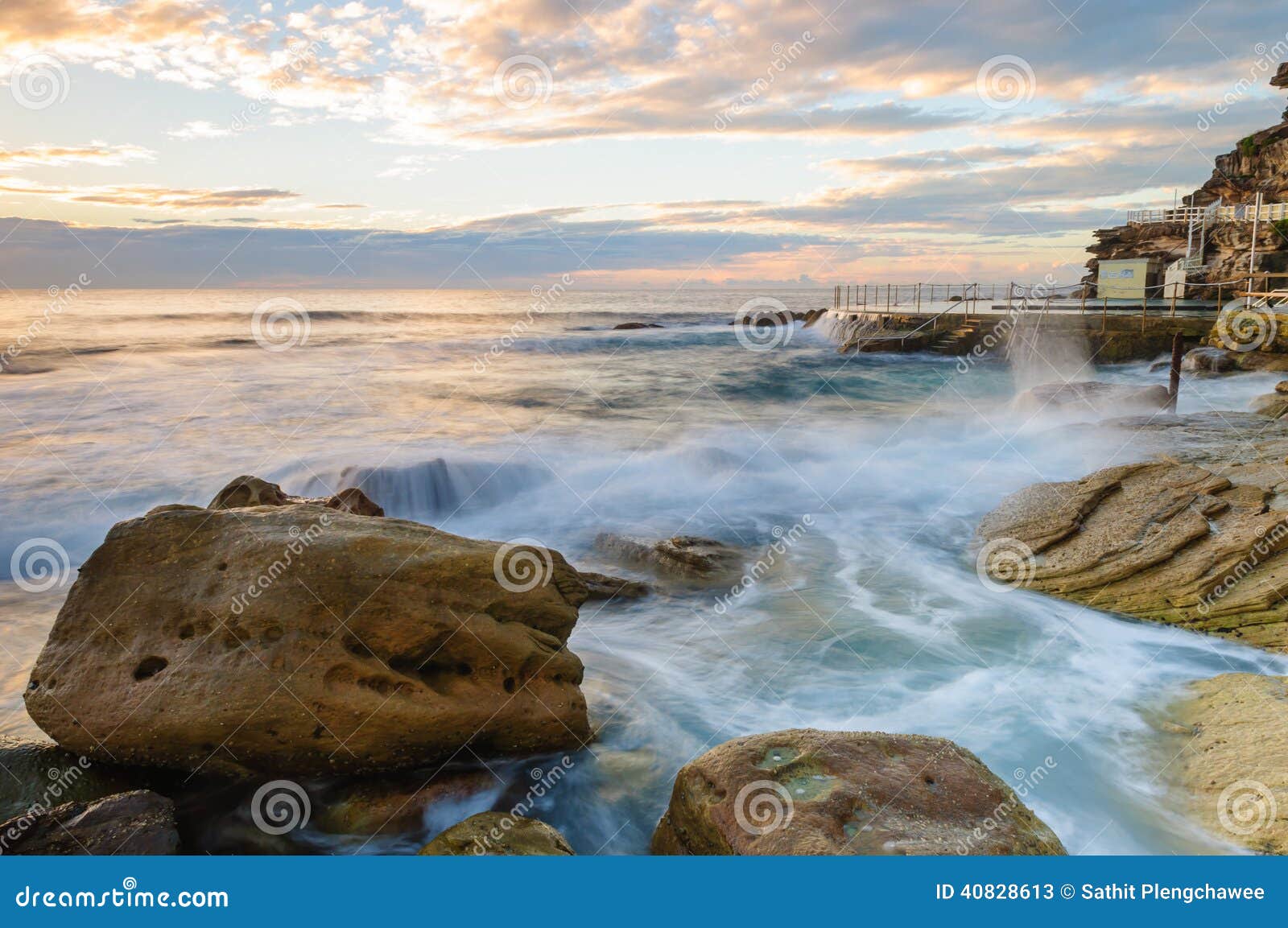 Tidal rock pool stock image. Image of peaceful, rocky - 40828613
