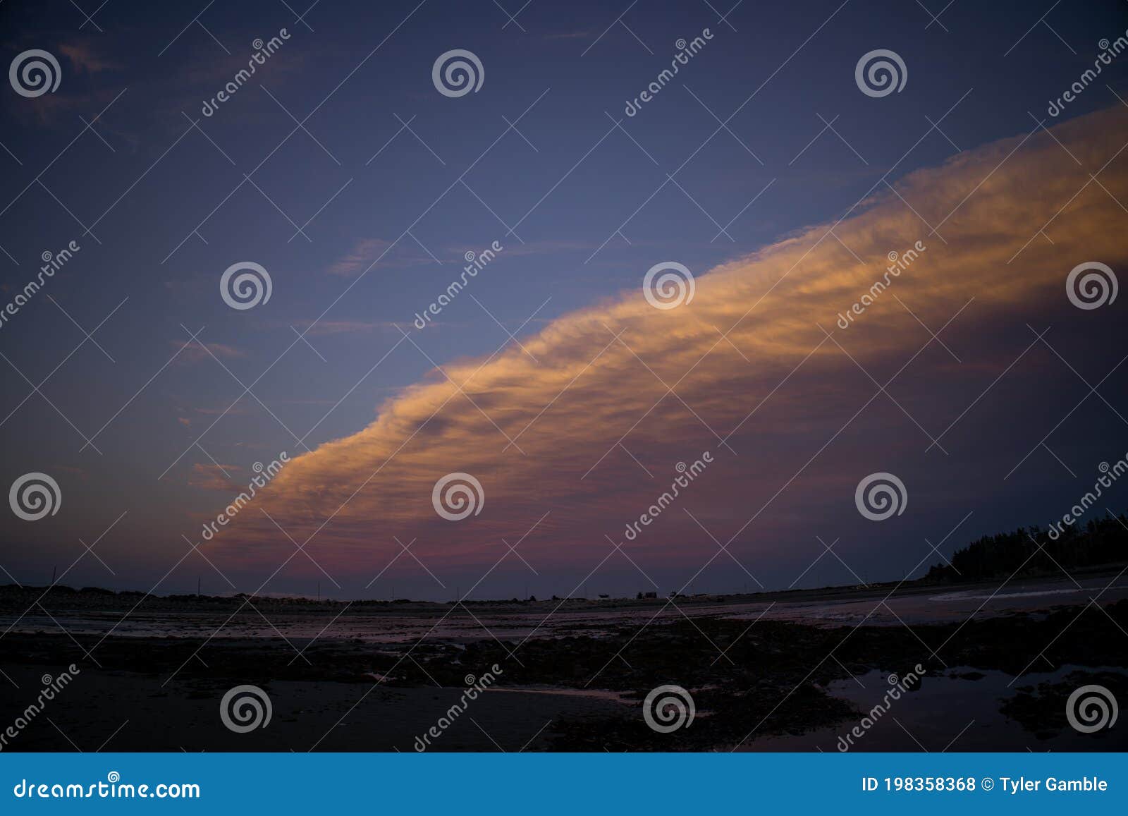 The tidal wave of Clouds stock photo. Image of nice - 198358368