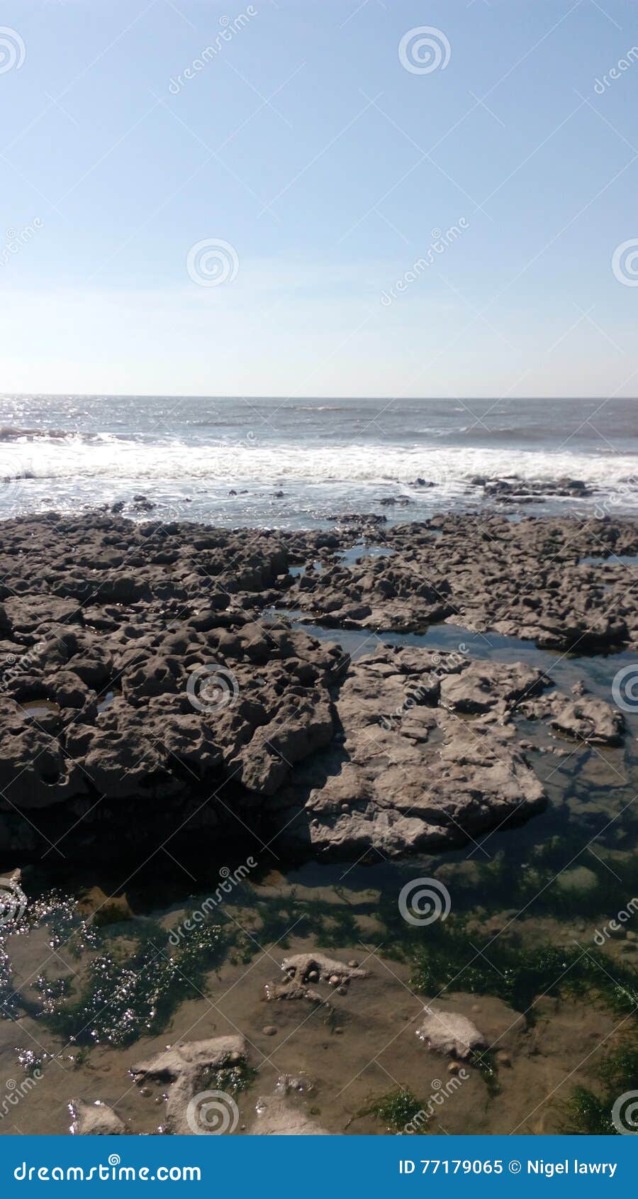 Tidal waves rocky stock image. Image of waves, tidal - 77179065