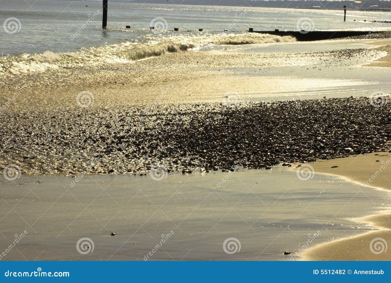 Tide on beautiful beach stock photo. Image of tranquil - 5512482