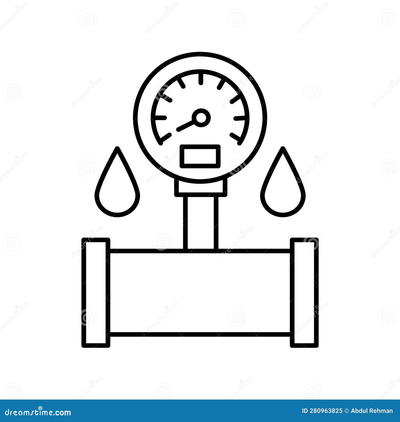 Tide Gauge Outline Vector Icon that Can Easily Edit or Modify. Stock ...