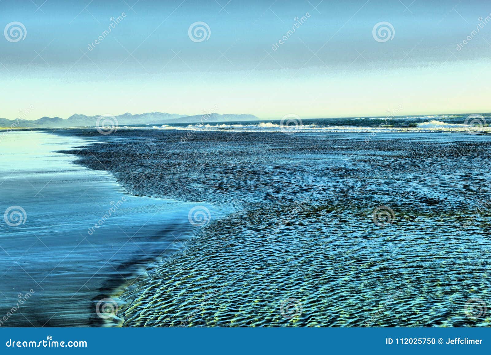 Tide.going out stock photo. Image of beach, oregon, tidegoing - 112025750