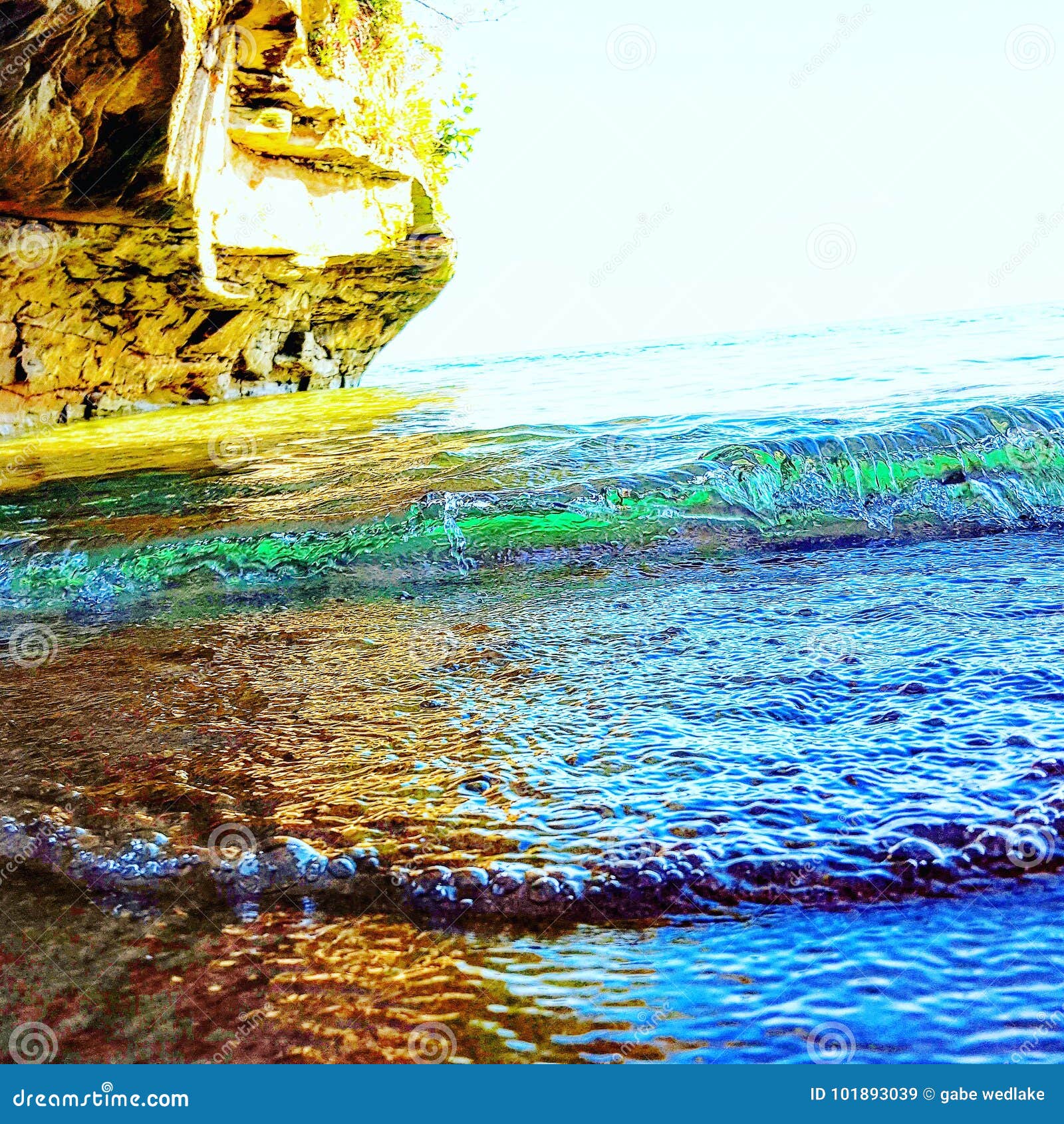 Tide on the great lakes stock image. Image of huron - 101893039