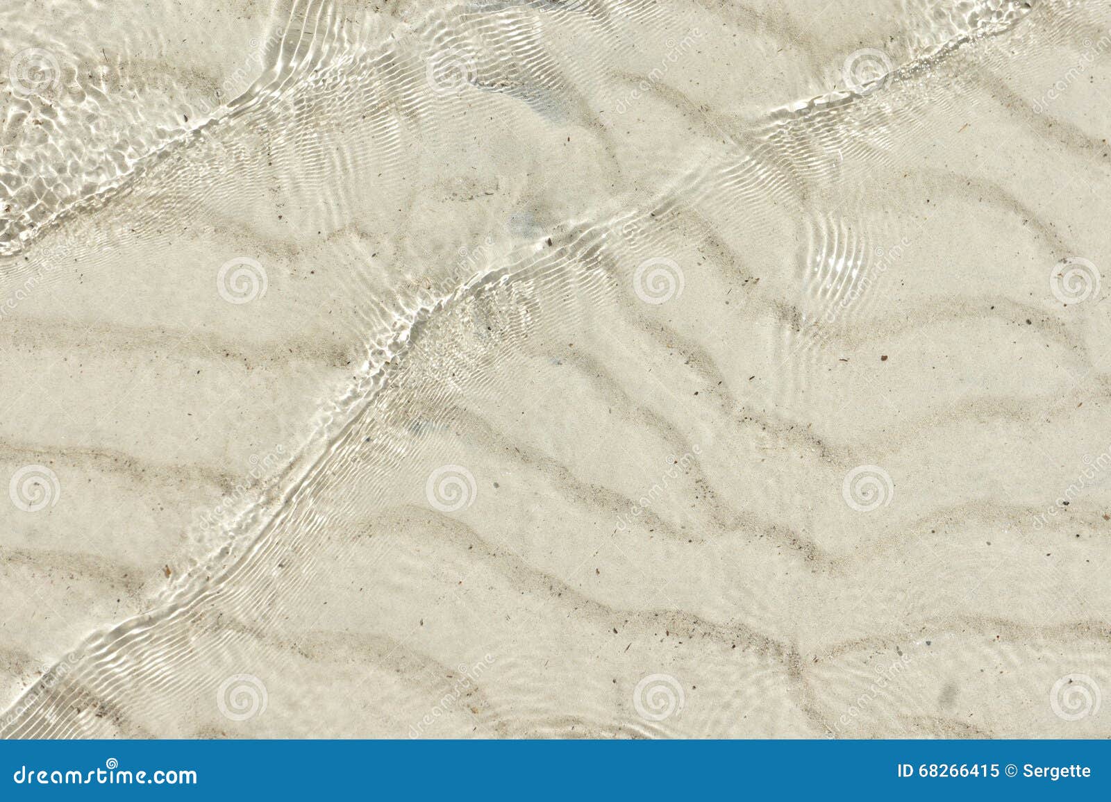 Tide. a Thin Layer of Clear Water on the Sand Stock Image - Image of ...