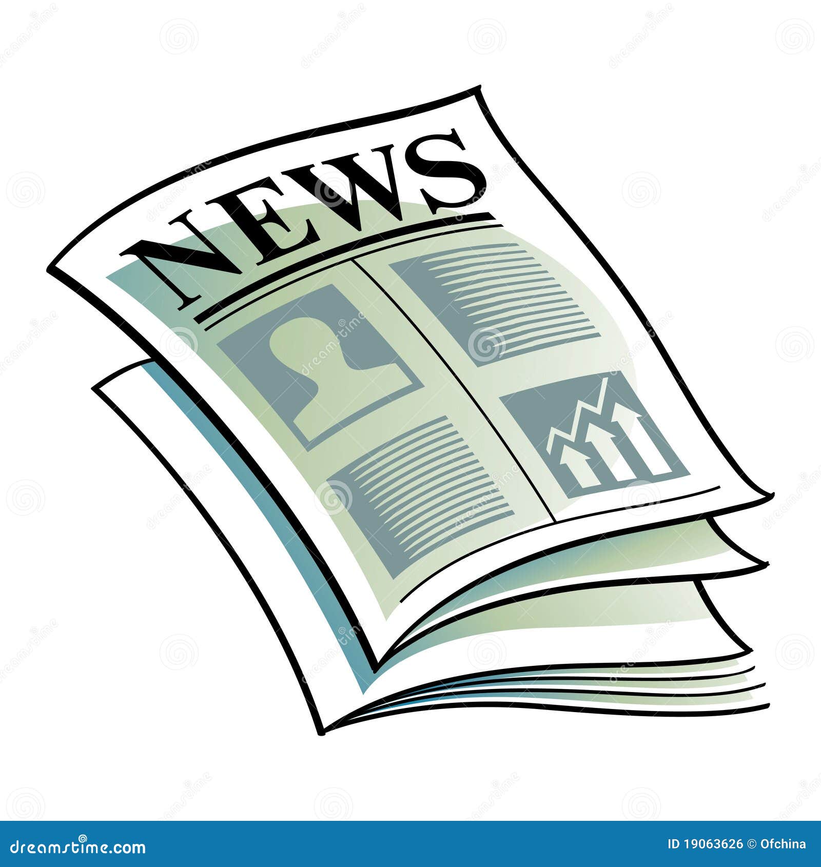 Tidning vektor illustrationer. Illustration av läst, faktum - 19063626