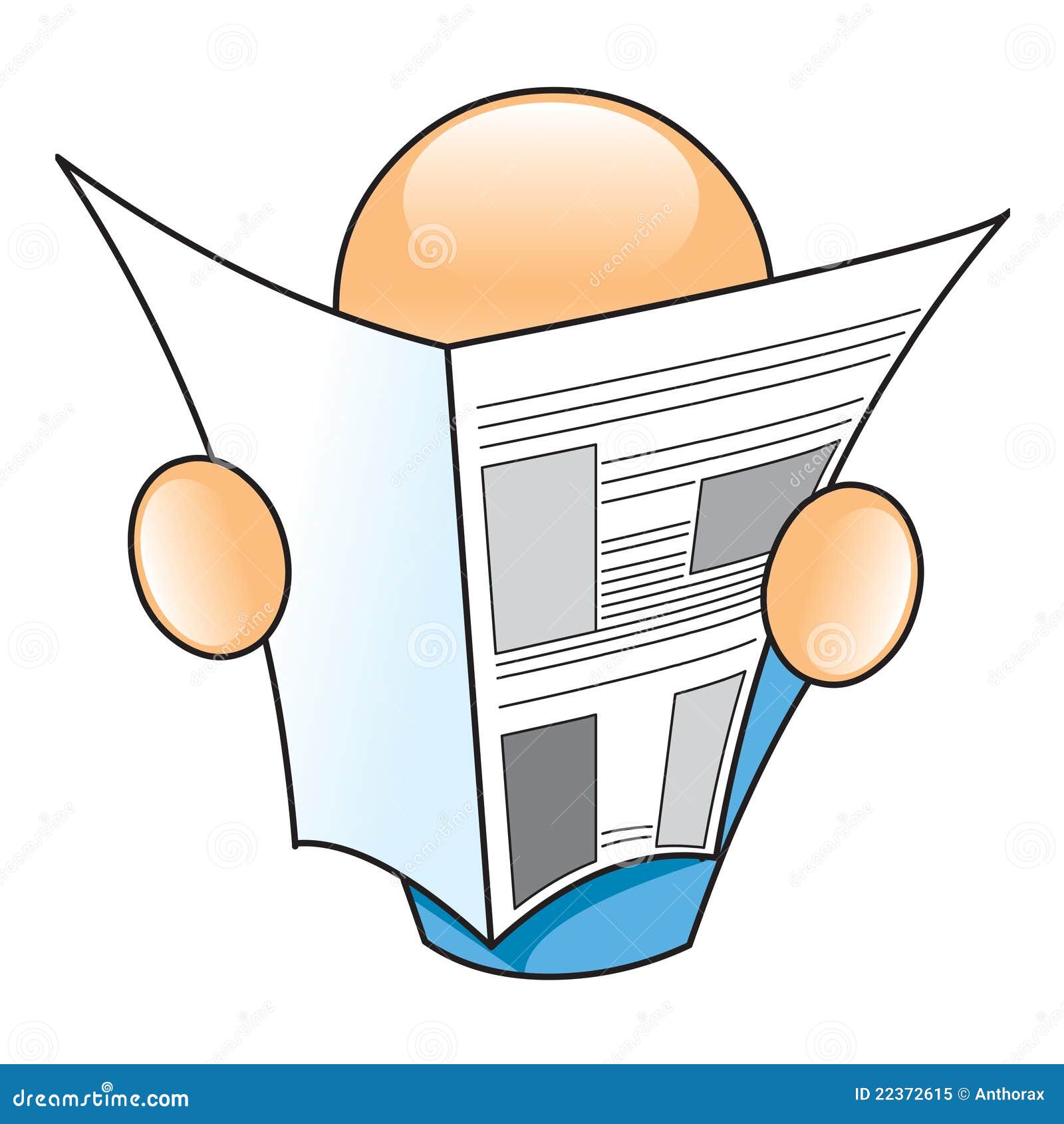 Tidning stock illustrationer. Illustration av avatar - 22372615