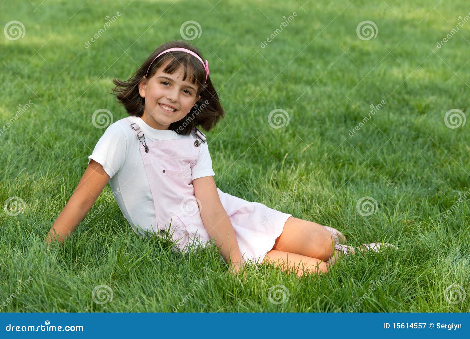 Tidy pretty girl stock image. Image of meadow, mood, smile - 15614557