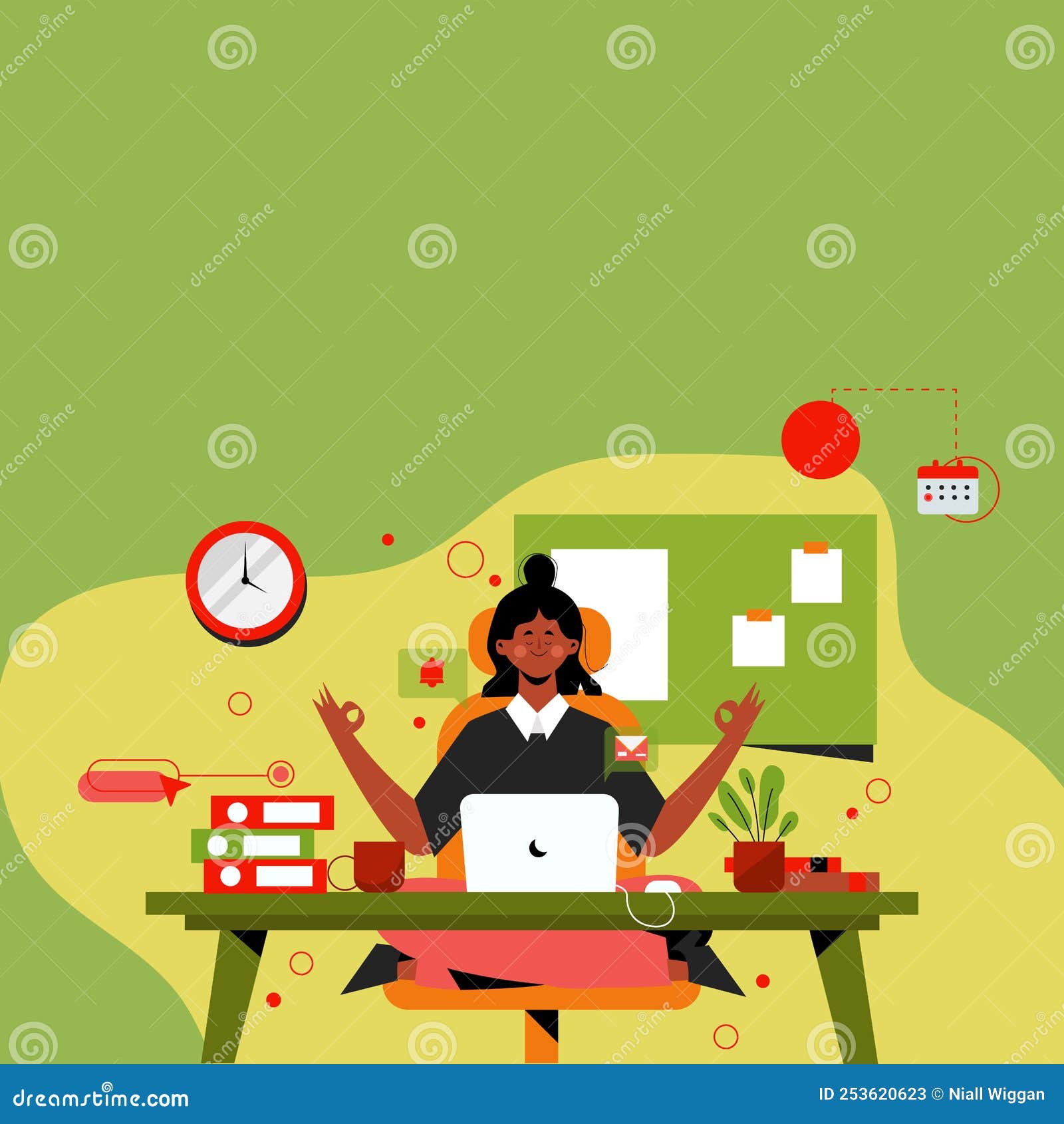 Tidy Workspace Setup, Smart Office Arrangement, Study Table, Taking ...