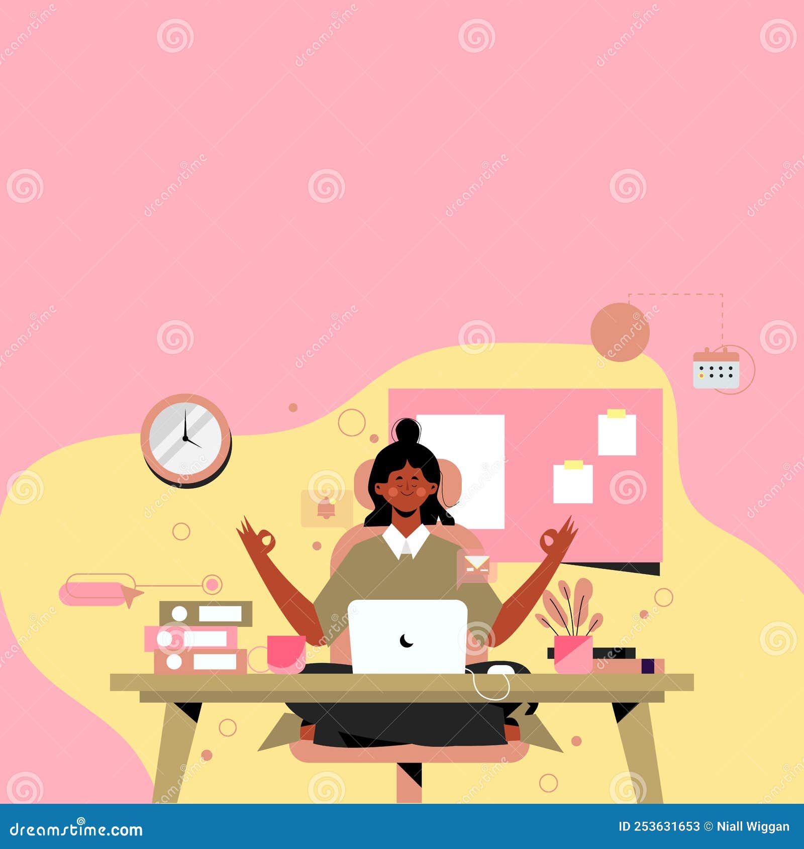 Tidy Workspace Setup, Smart Office Arrangement, Study Table, Taking ...