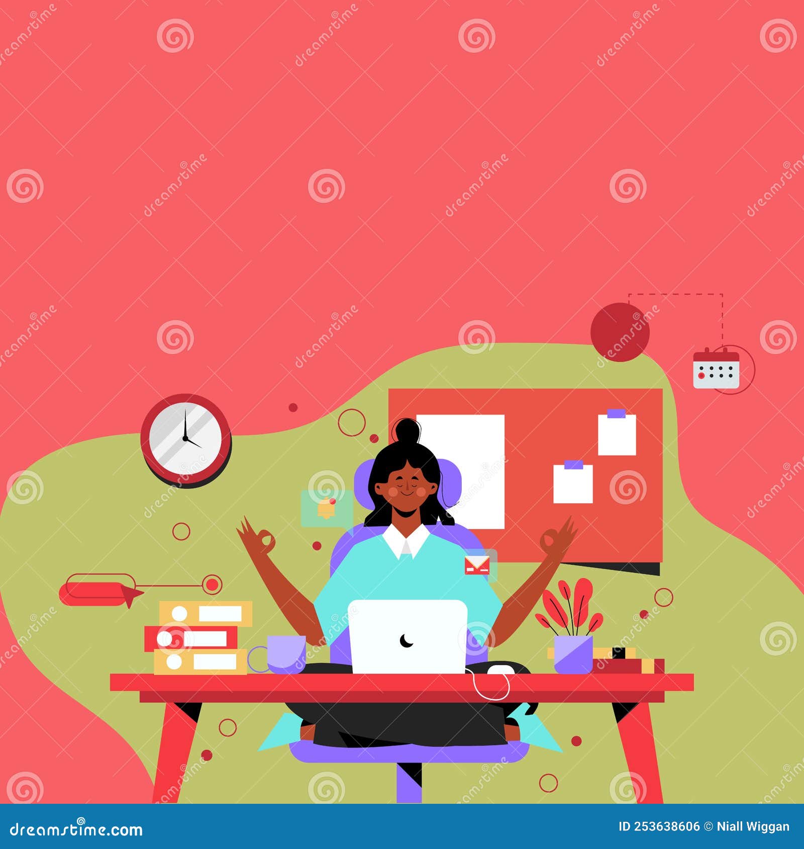 Tidy Workspace Setup, Smart Office Arrangement, Study Table, Taking ...