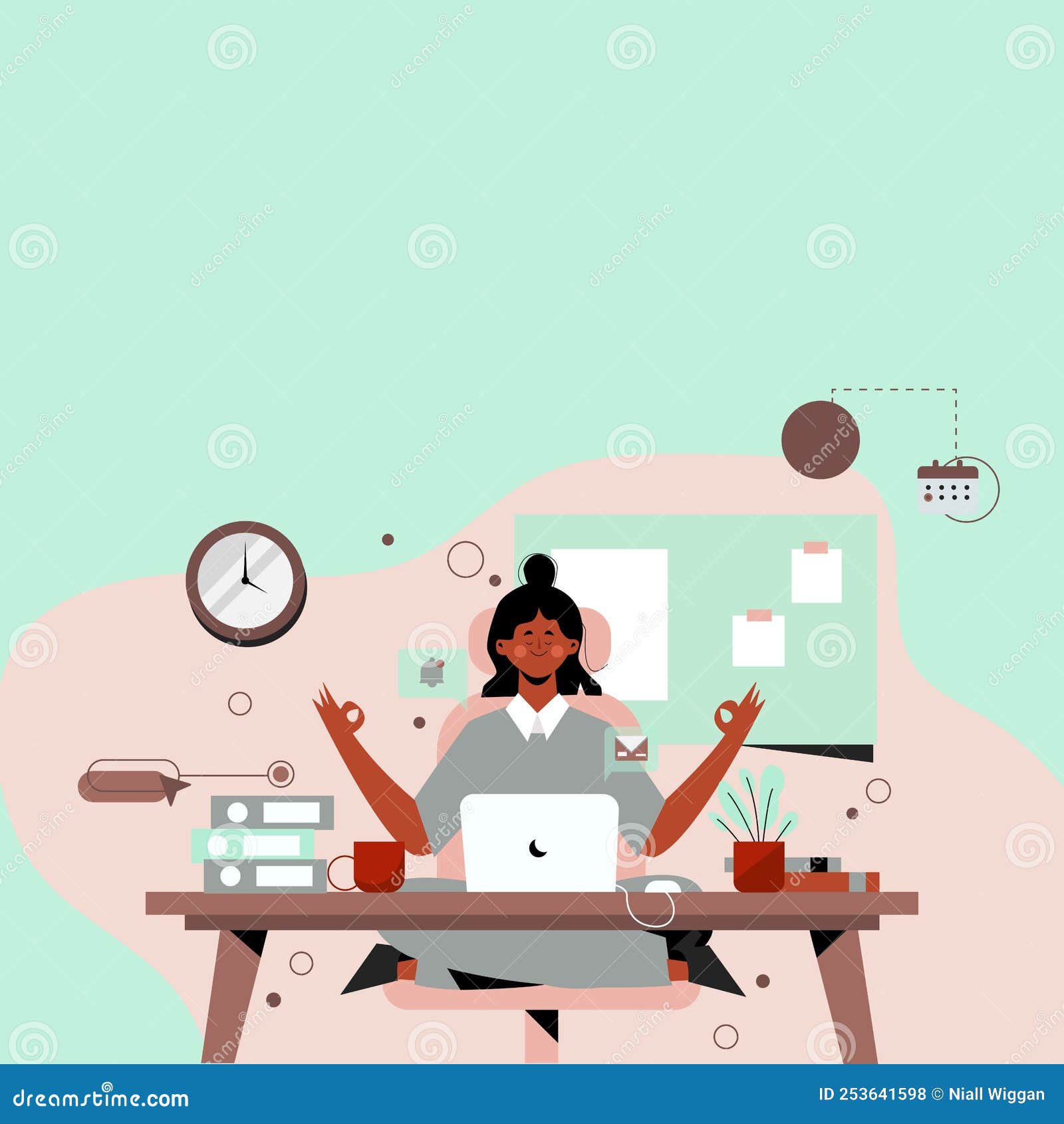 Tidy Workspace Setup, Smart Office Arrangement, Study Table, Taking ...